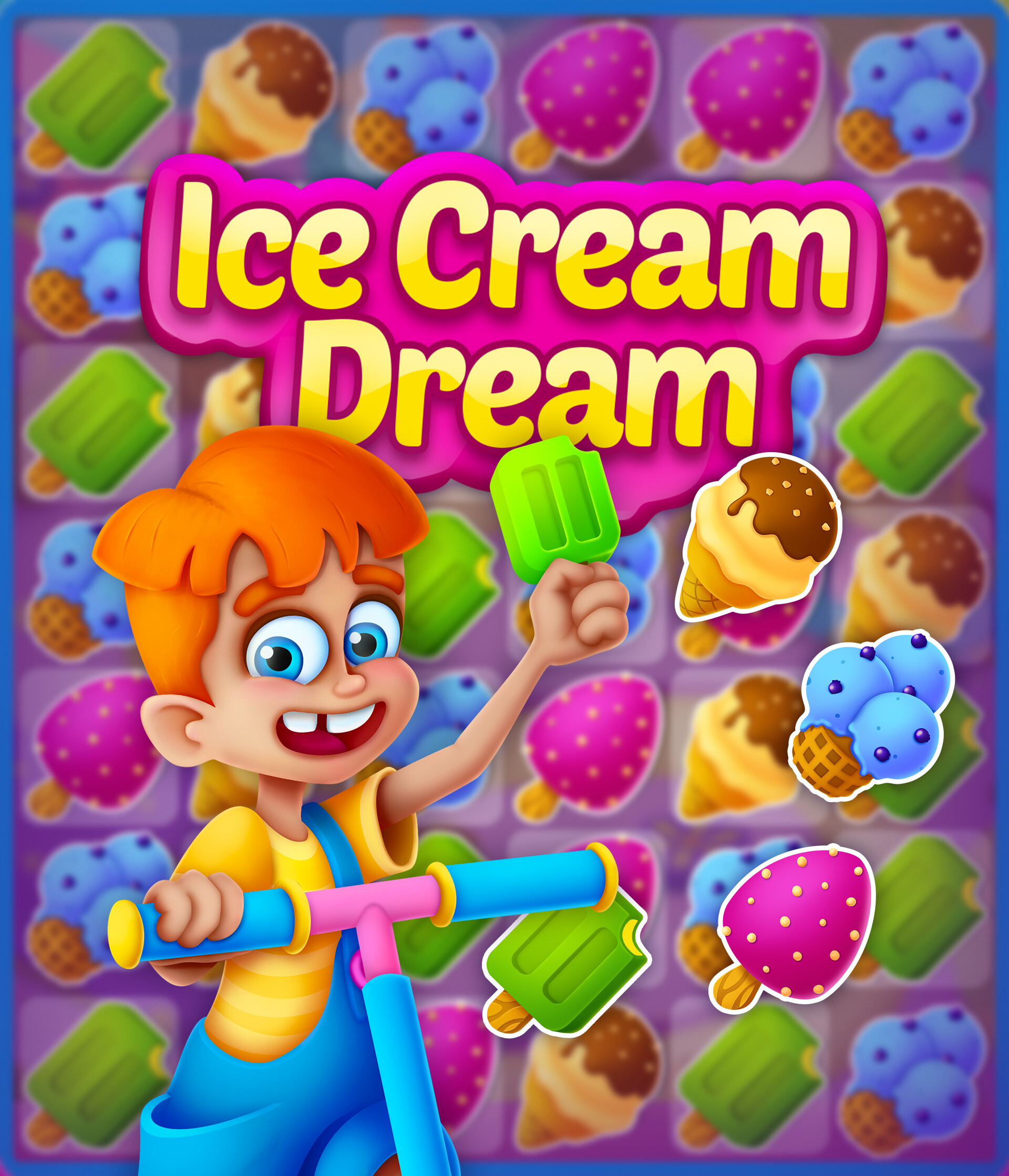 ArtStation - Match-3 game "Ice Cream Dream"