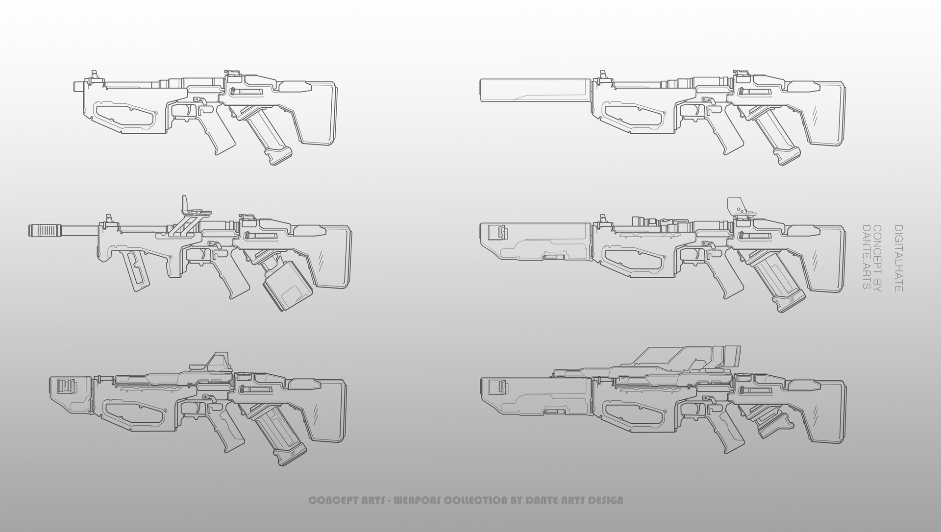 DANTE.arts - EFFT-24 SMG, LMG, ASSAULT RIFLE, SNIPER RIFLE, SILENSE ...