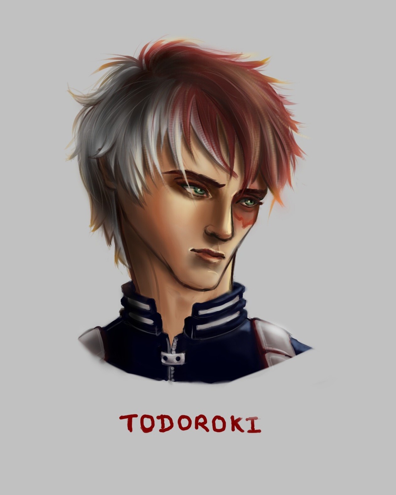 ArtStation - Todoroki from MHA