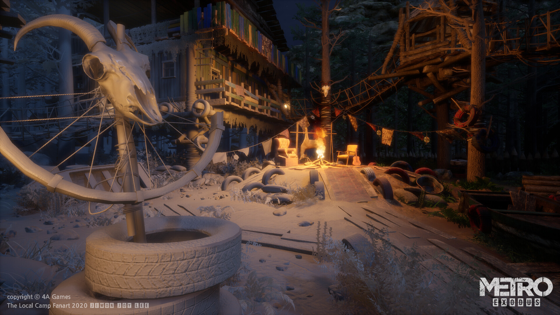 Joy Lee - Camp - Metro Exodus Fanart