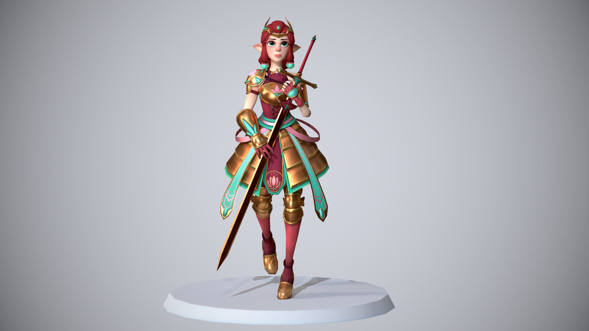 ArtStation - Lotus Warrior 3D Model