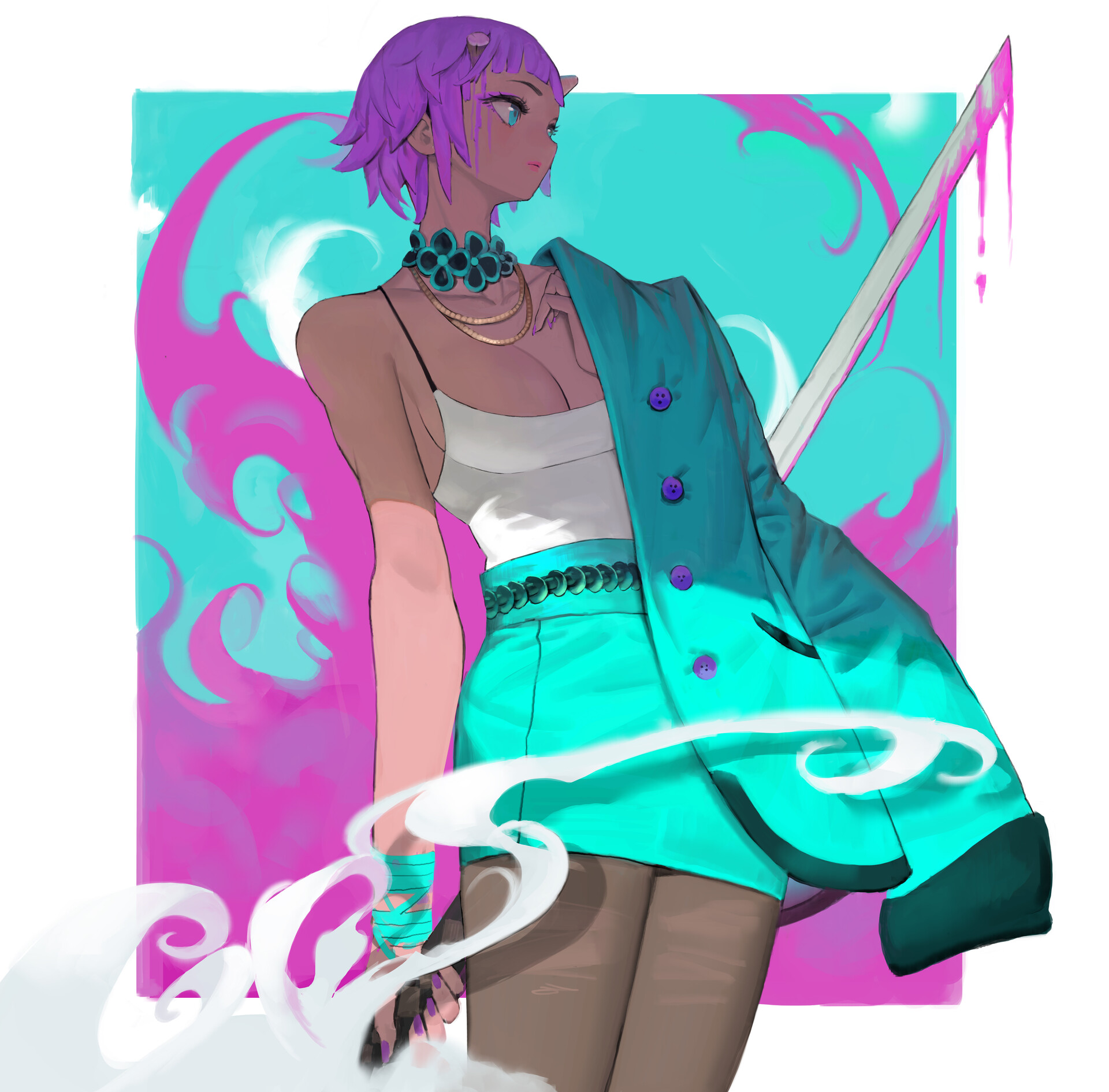 ArtStation - purple mint