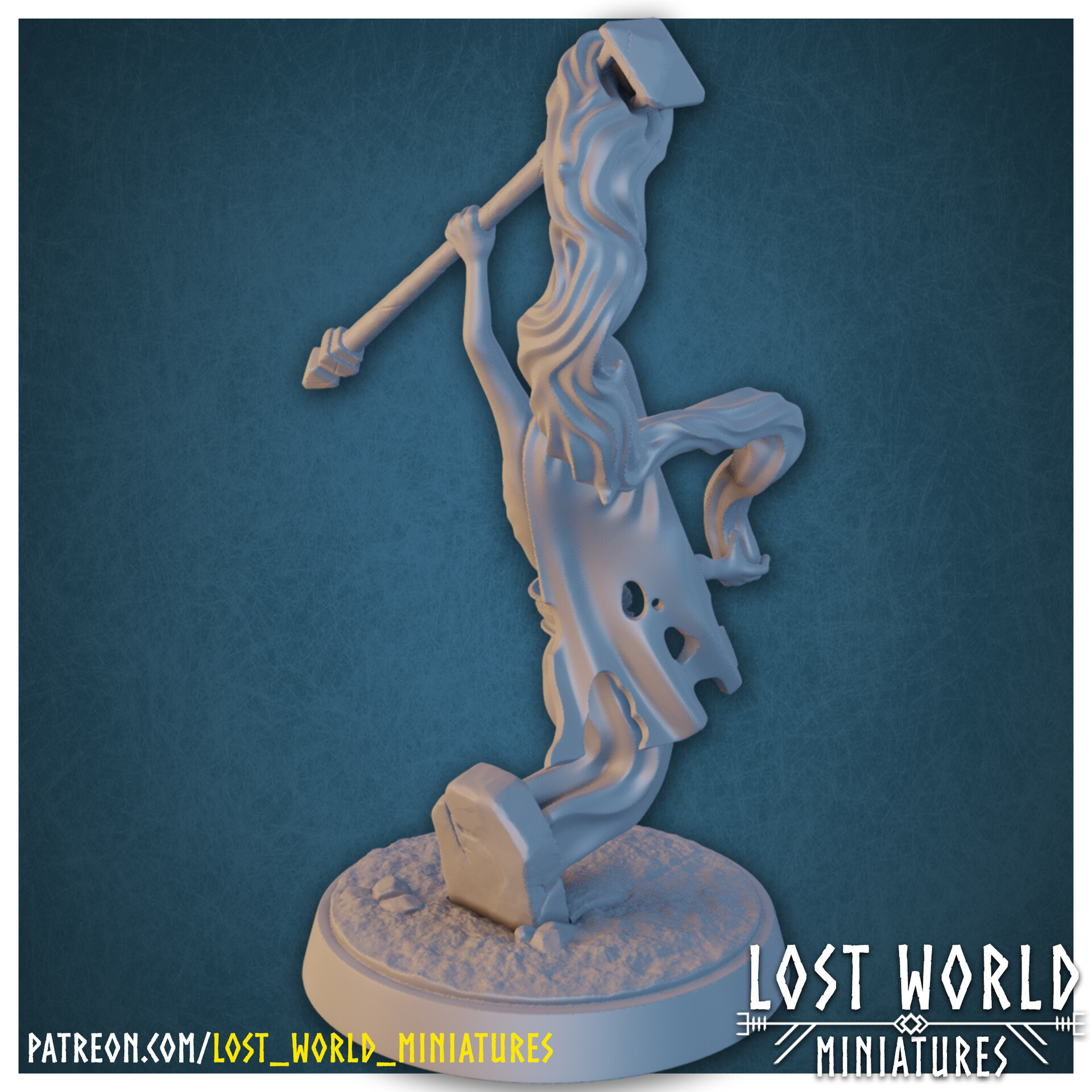 Philip Lyon - Spectre Revenant miniature sculpts for 3D printing - 2021