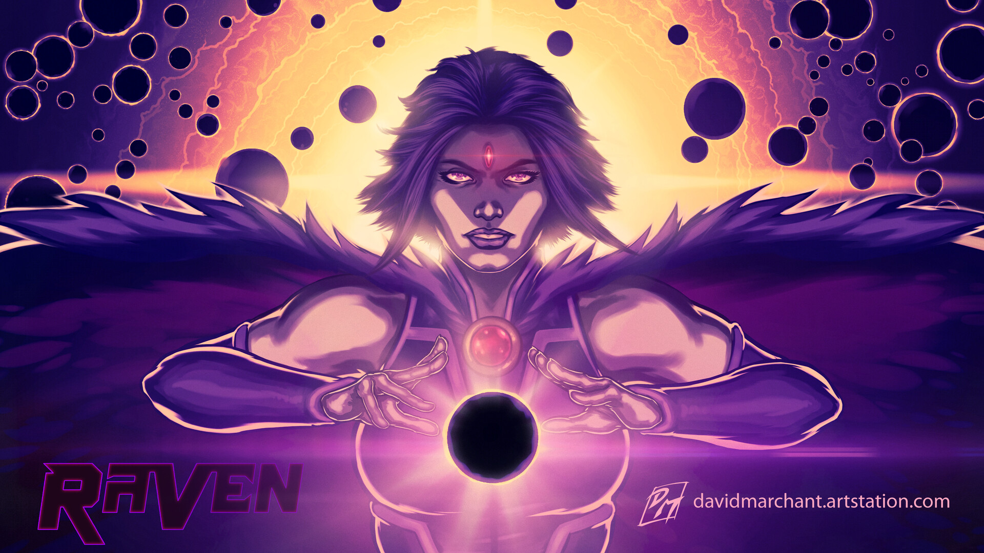 ArtStation - Raven, from The Teen Titans (DC Comics)
