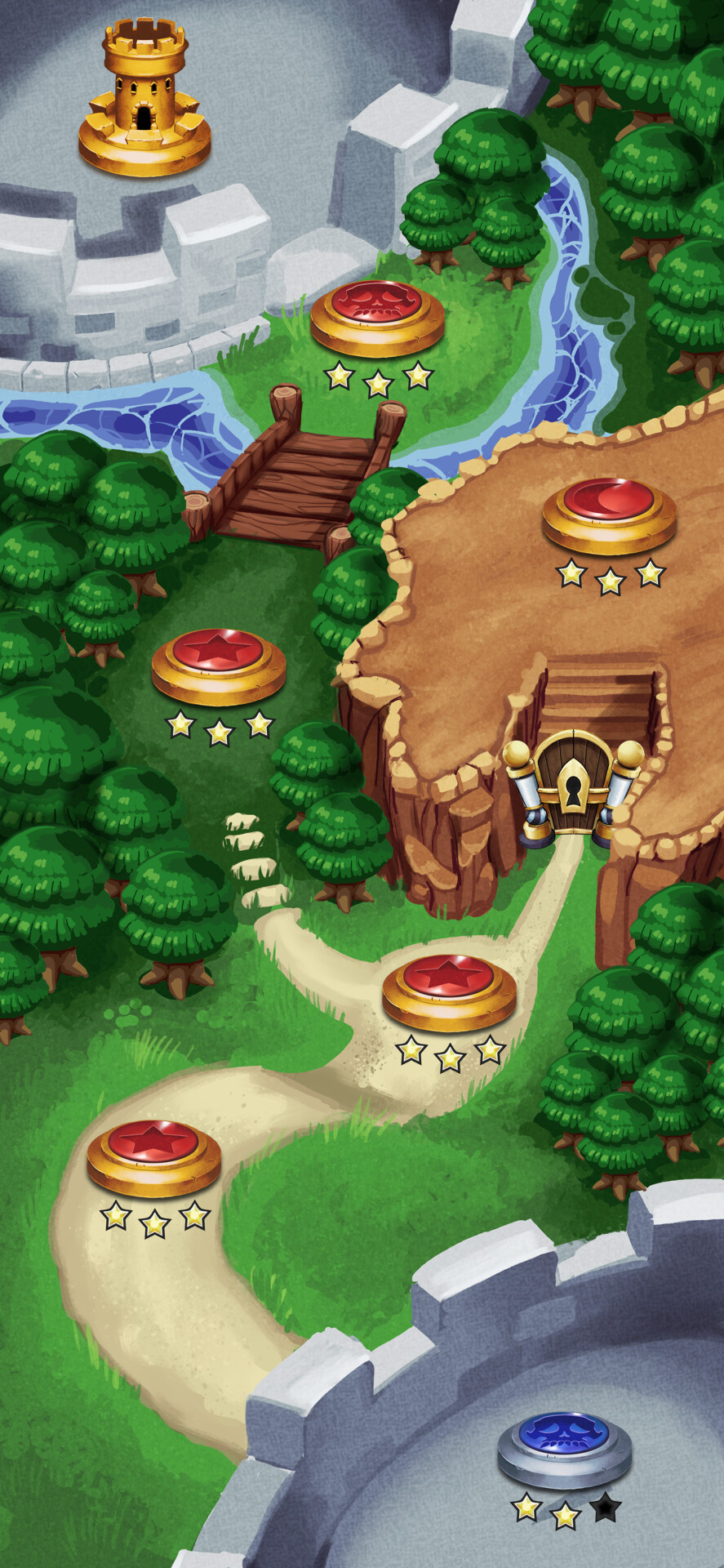 ArtStation - Level Map Overworld Icons