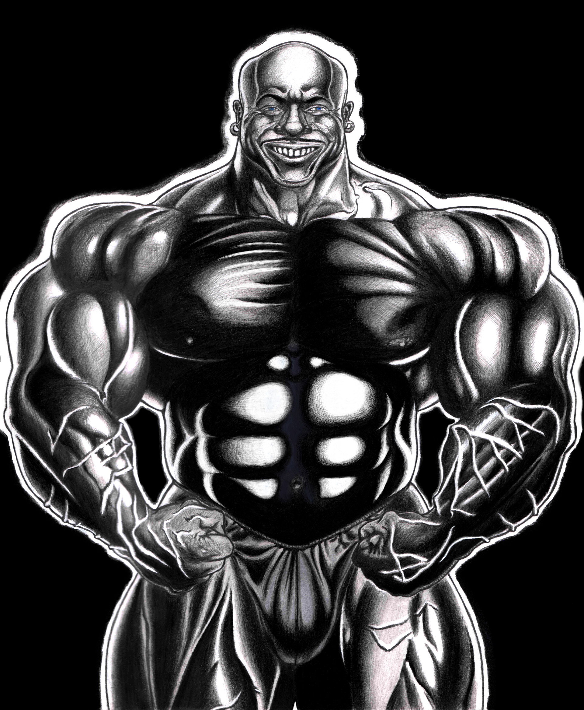 ArtStation - Commission for bodybuilder/actor Idrise Ward-El