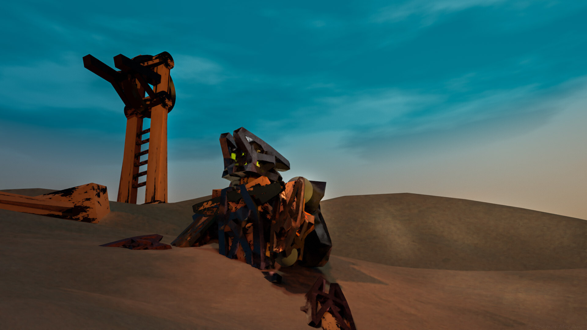 ArtStation - Decommissioned Construction Mech