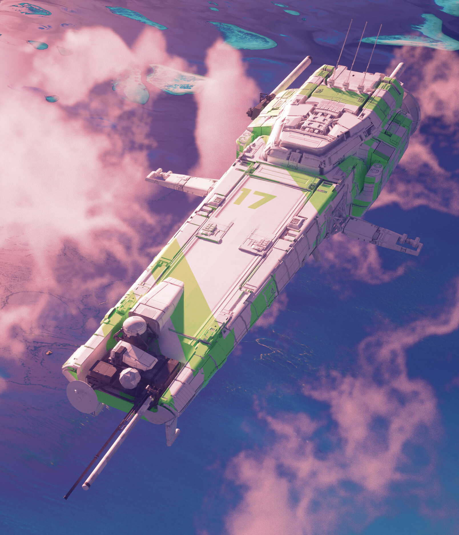 Stanislav Verbitsky - Ship/space concept sketches -- July