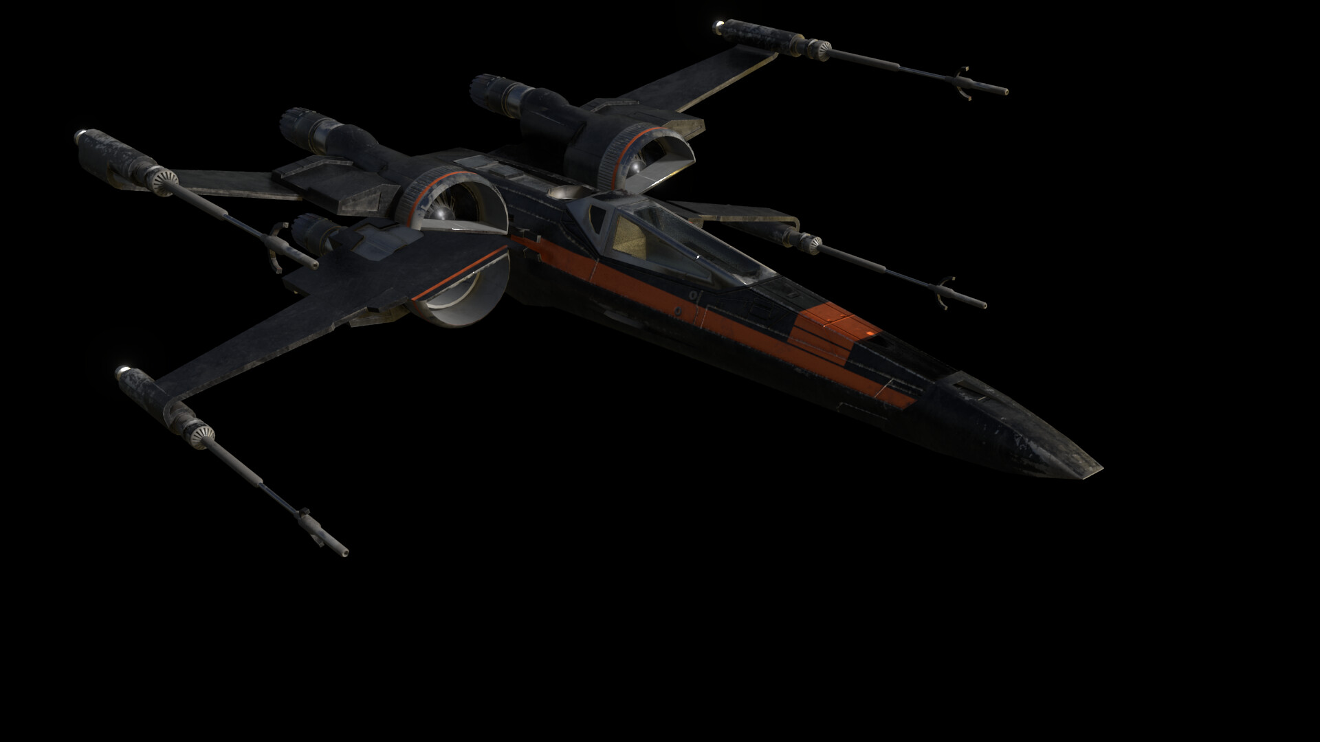 ArtStation - T70 X Wing - fully rigged