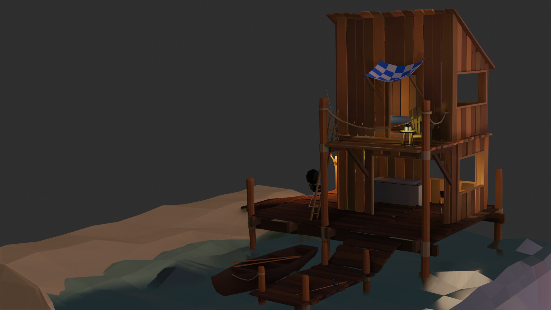 ArtStation - Beachside Shack