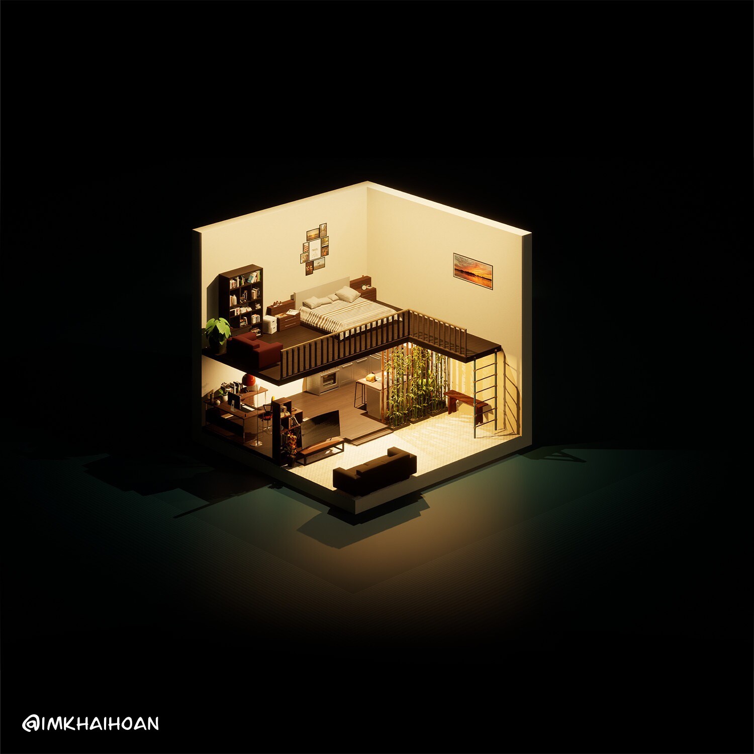 ArtStation - Isometric room