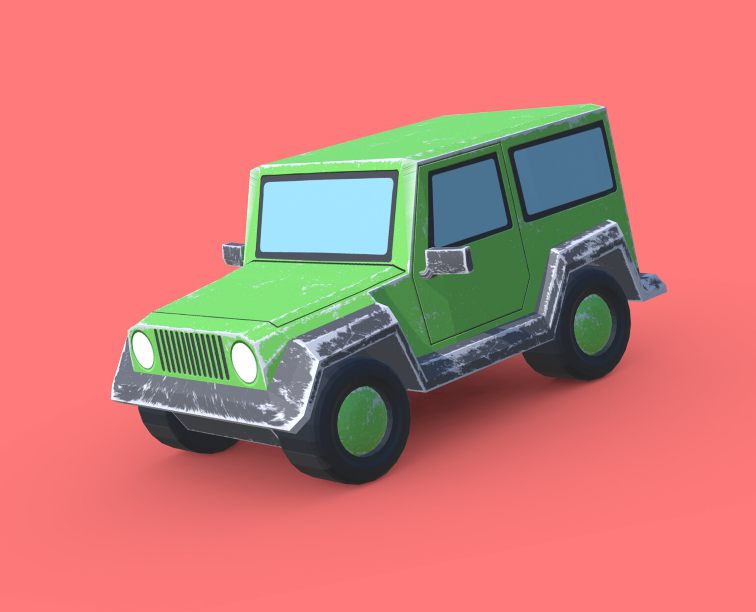 ArtStation - Stylized Jeep