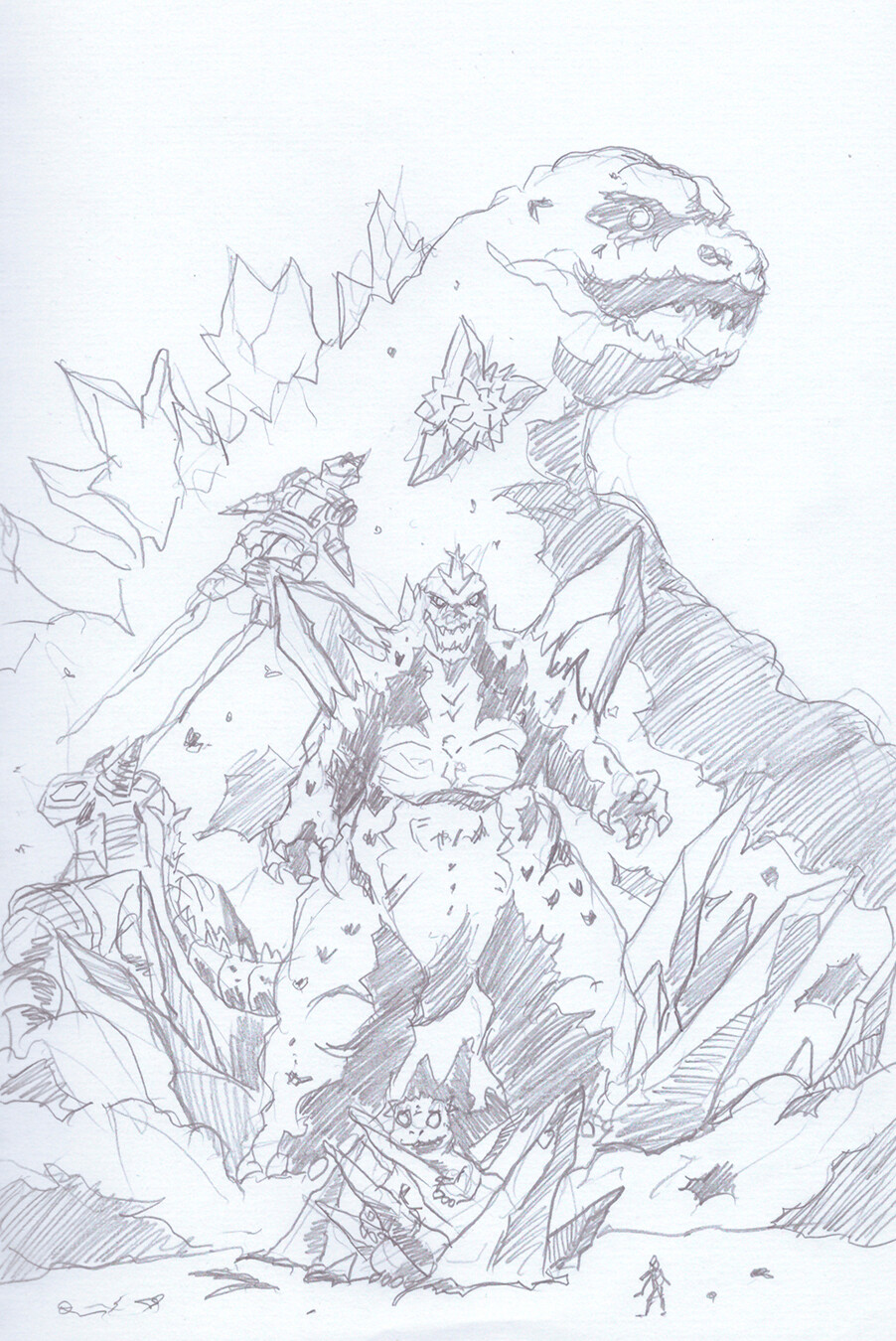 godzilla 1994 drawing
