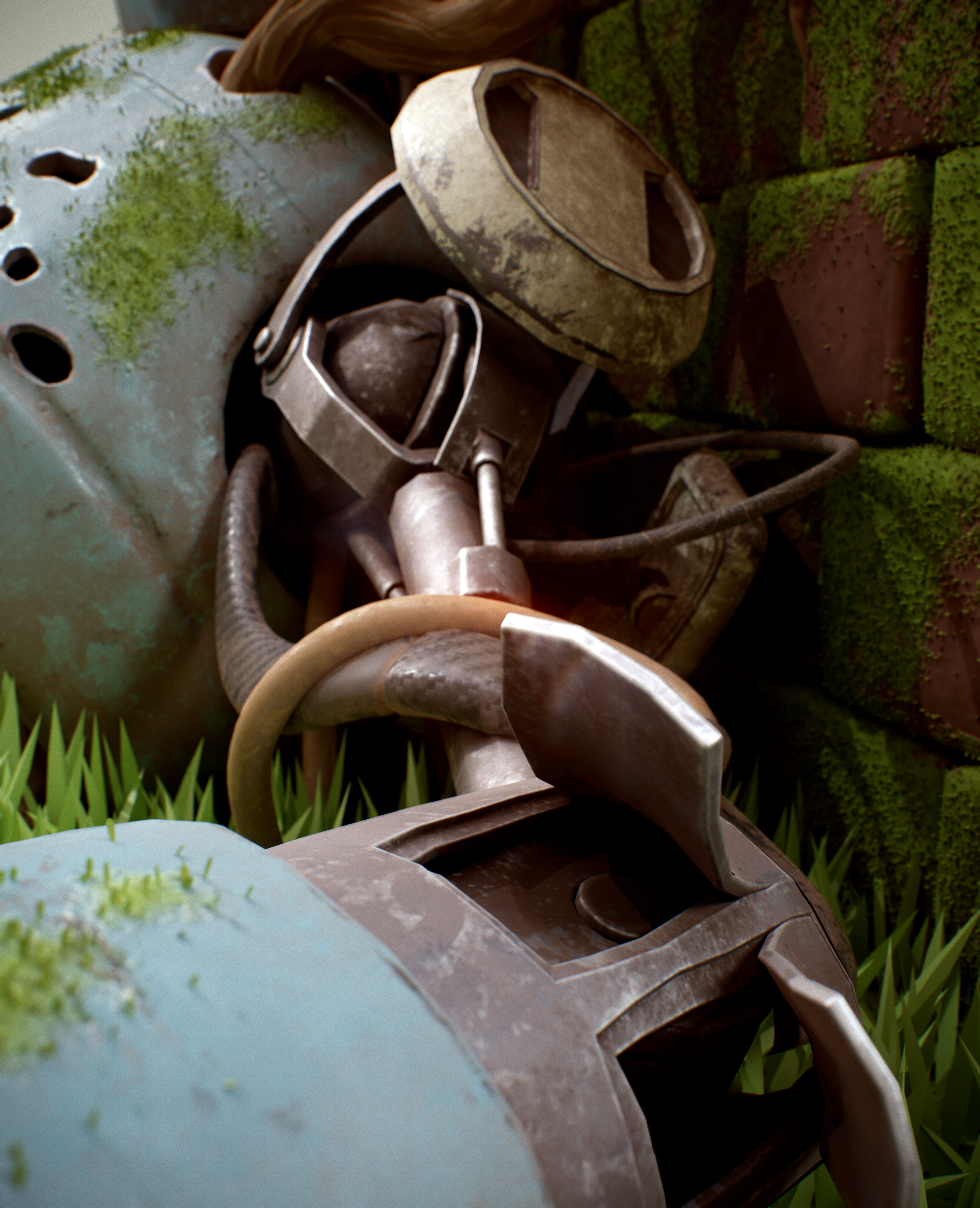 Art of Matthew Wood - Ruined Robot