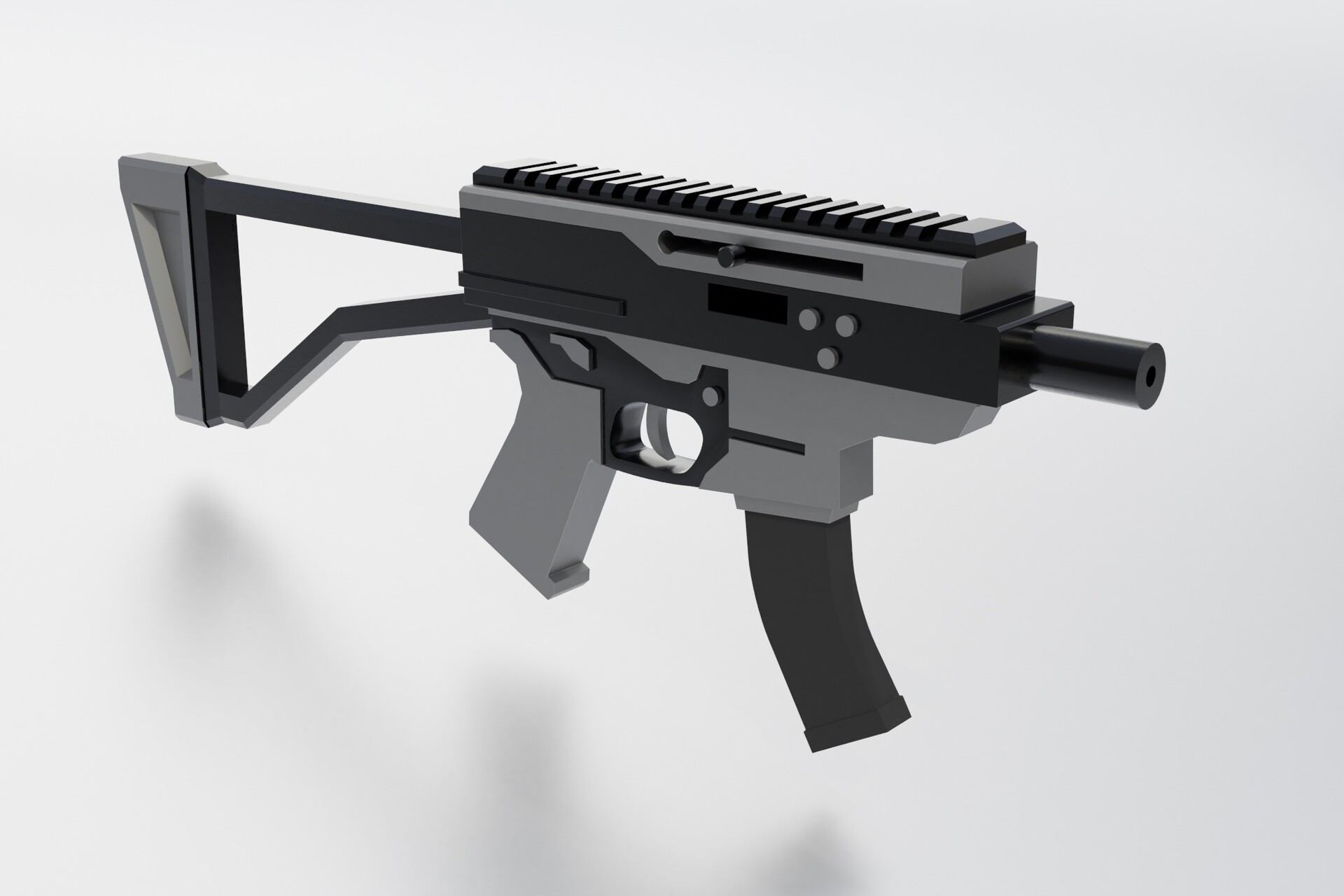 ArtStation - Low-Poly Gun Model