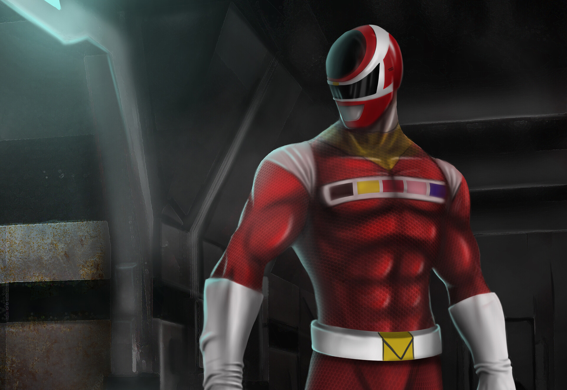 ArtStation - THE RED RANGER
