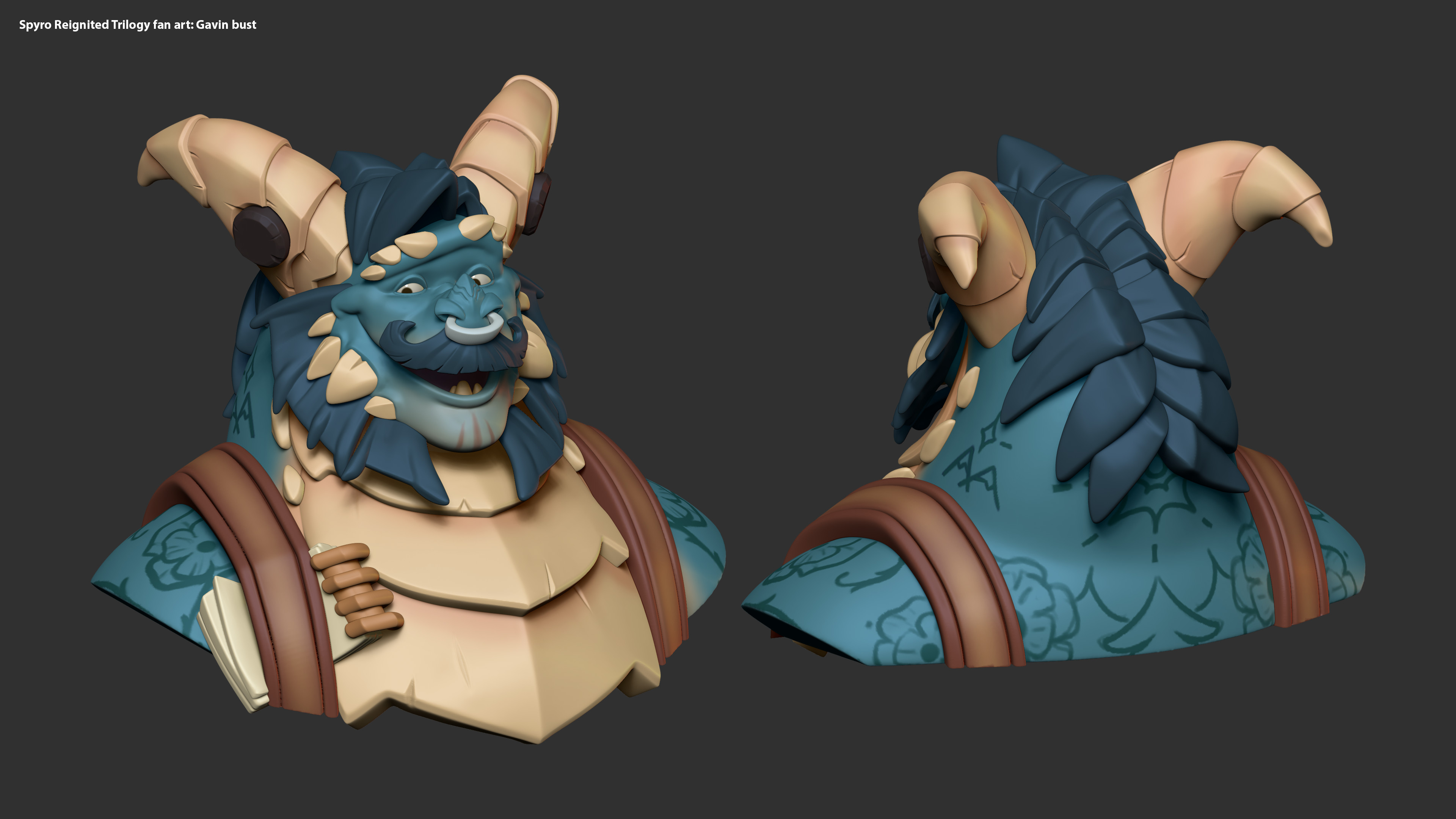 3D Character artist - Gavin - Spyro Reignited Trilogy fan art