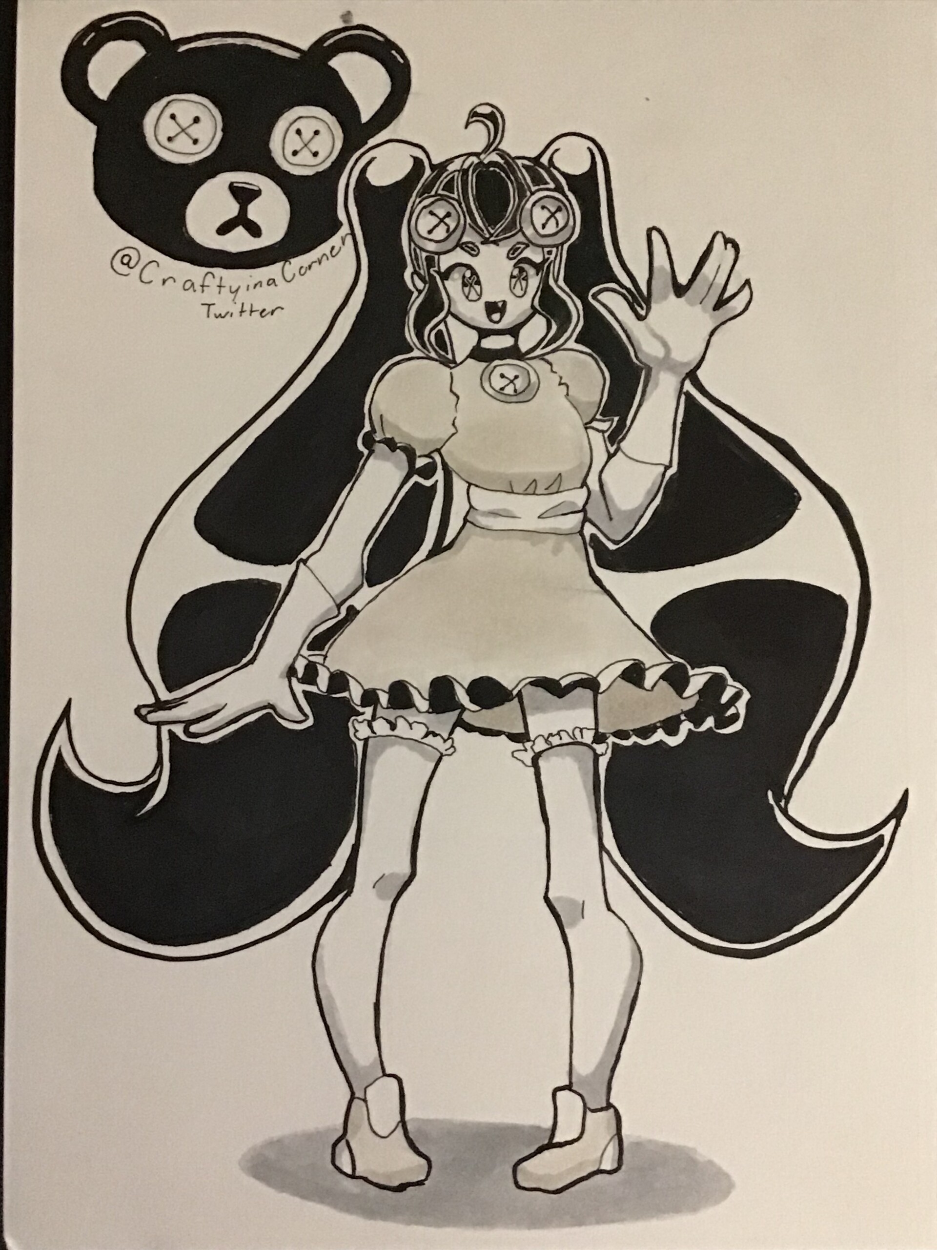 ArtStation - Magical Girl Button!🧸