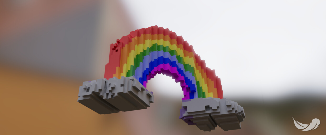 ArtStation - Rainbow clouds