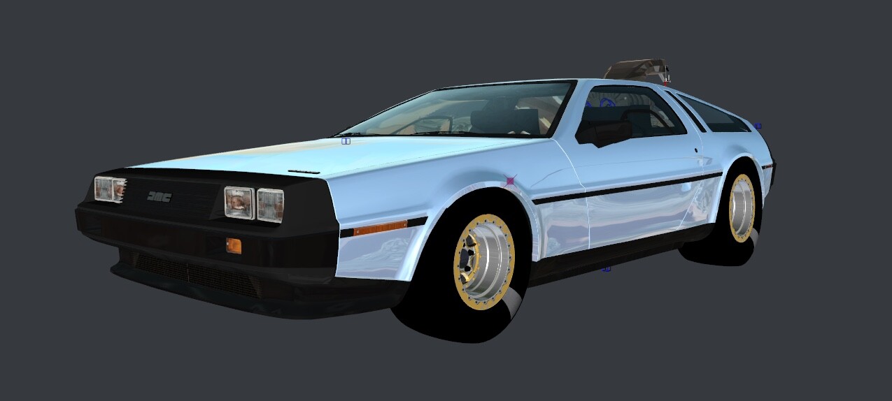 ArtStation - Blown Delorean