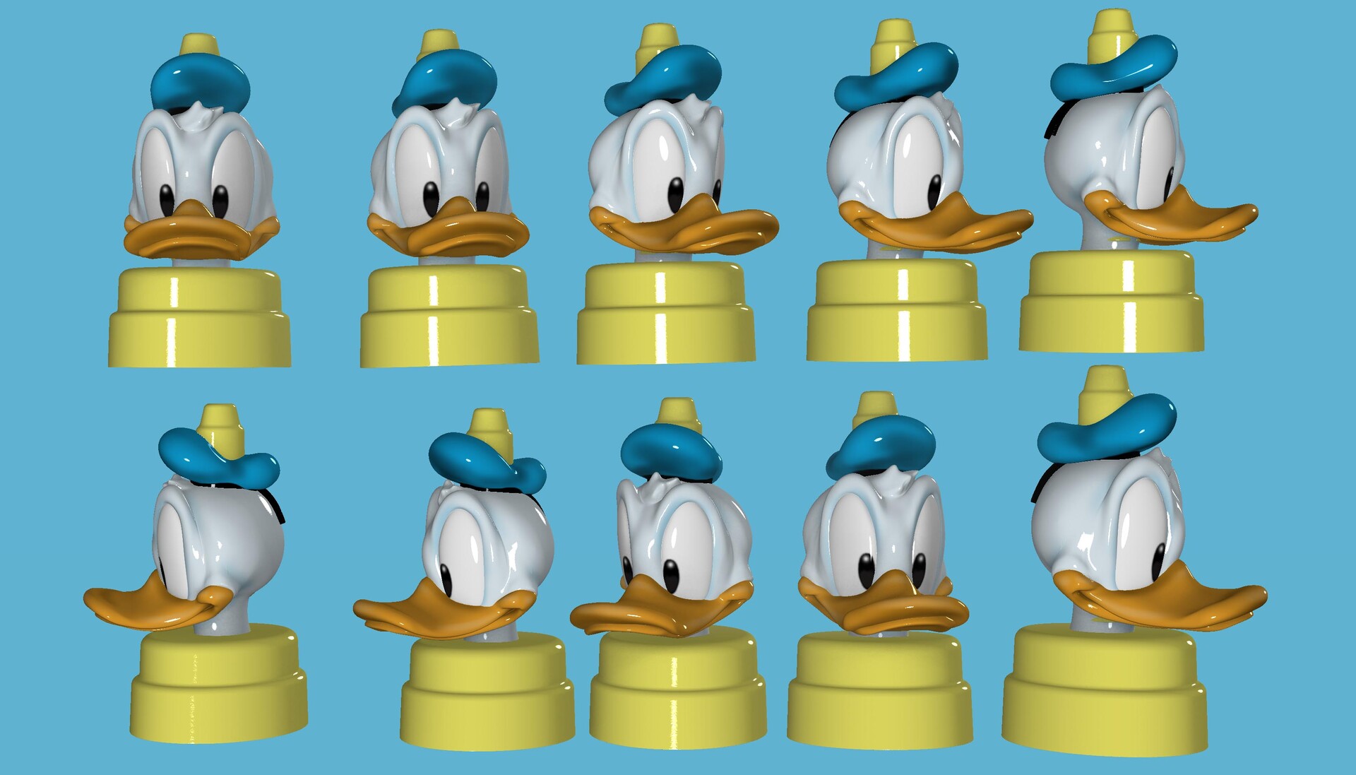 Julio Herrera - Donal Duck Bottle Toppers