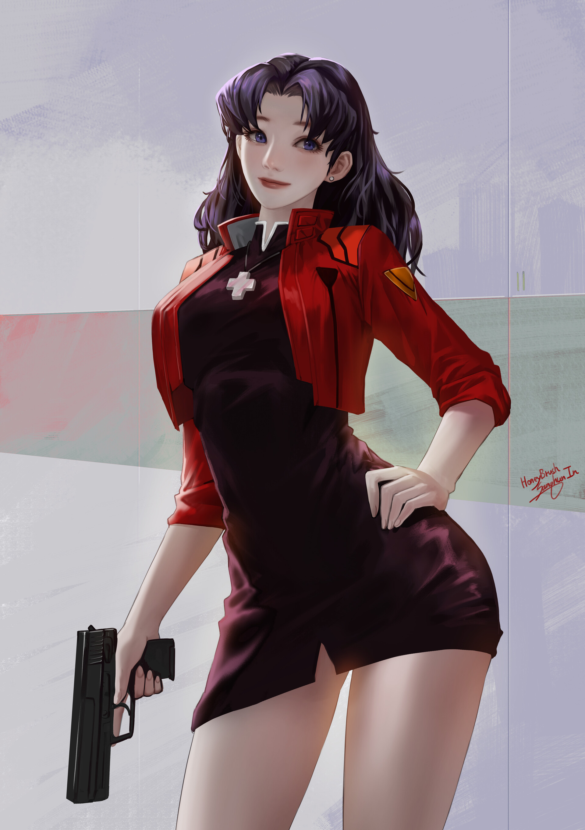 ArtStation - misato evangelion