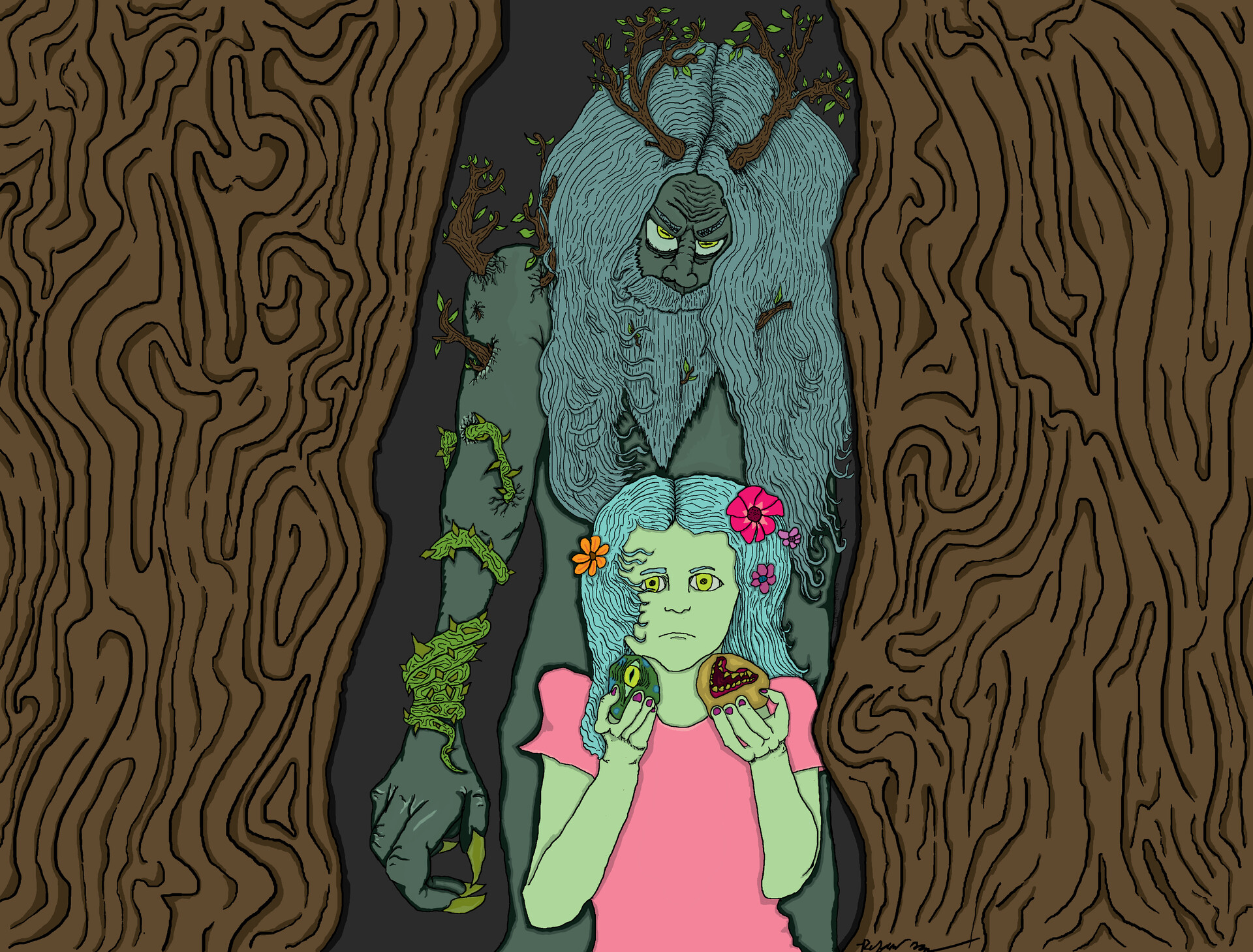 ArtStation - Tree King and The Flower Princess