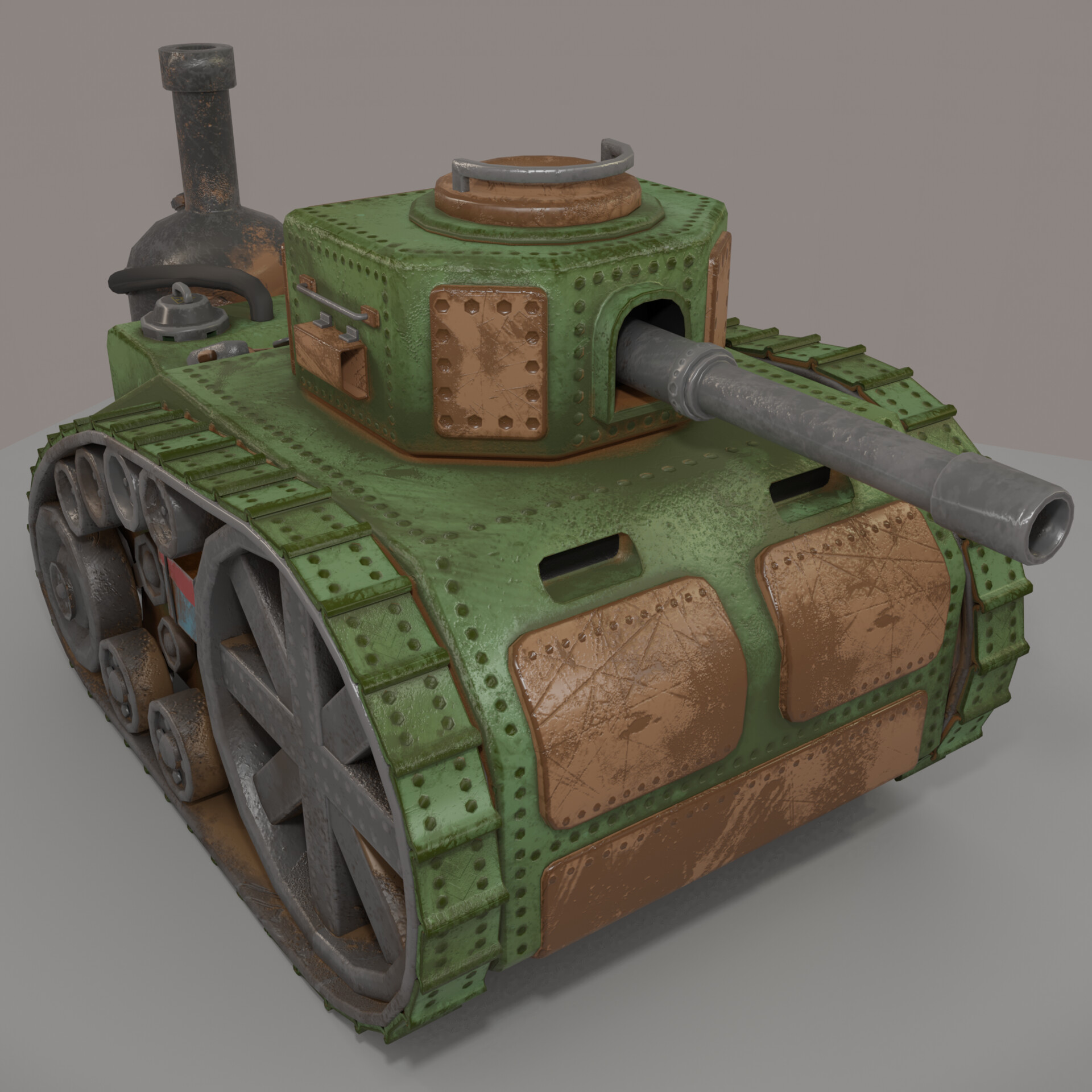 ArtStation - Semi-Stylized Tank(Gameready)