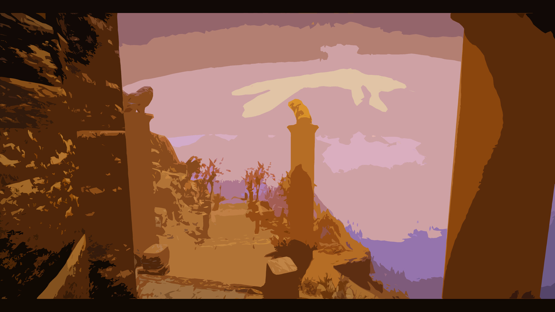 ArtStation - Skyrim high Hrothgar landscape