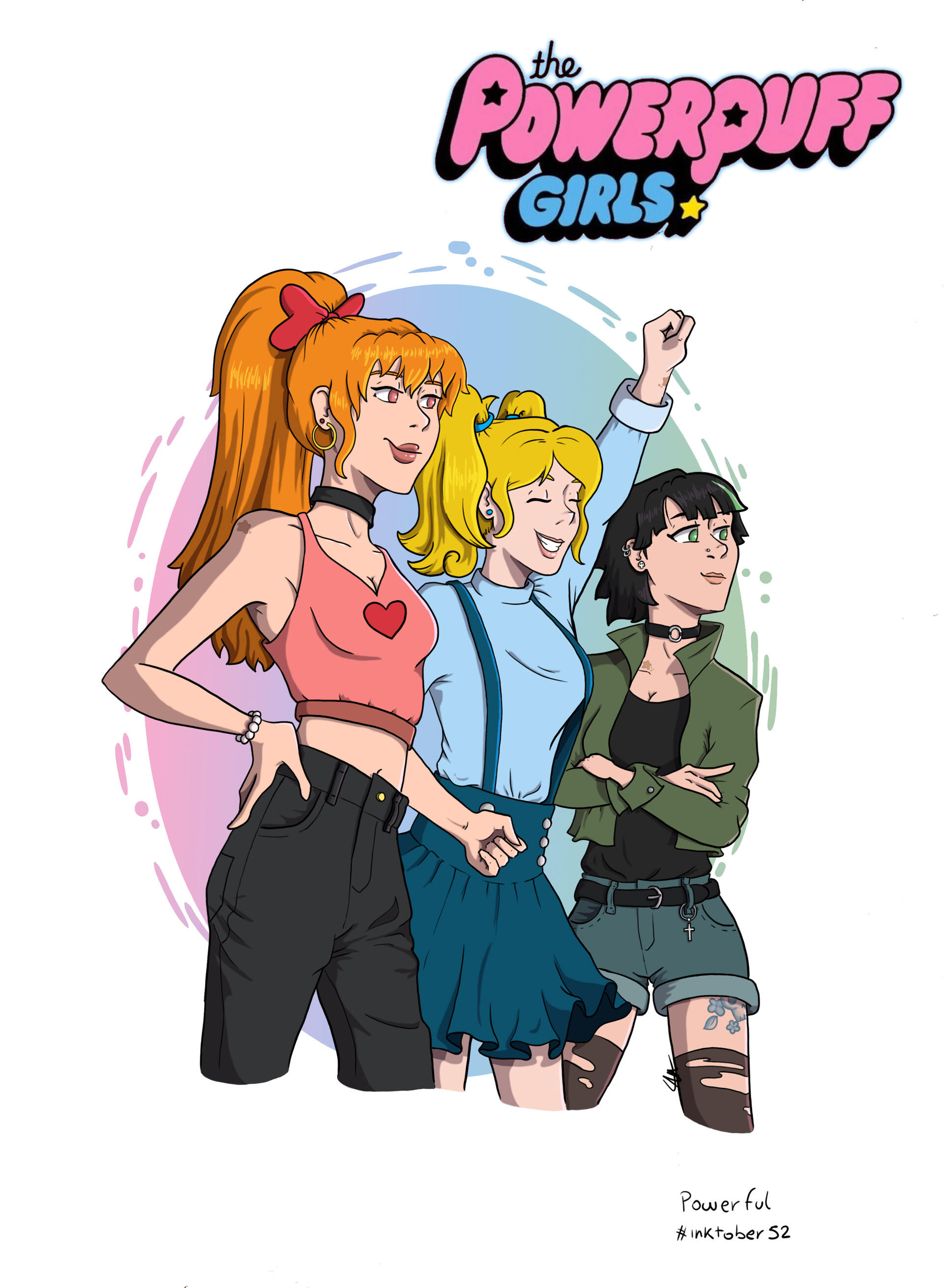 ArtStation - Powerpuff Inktober Fanart