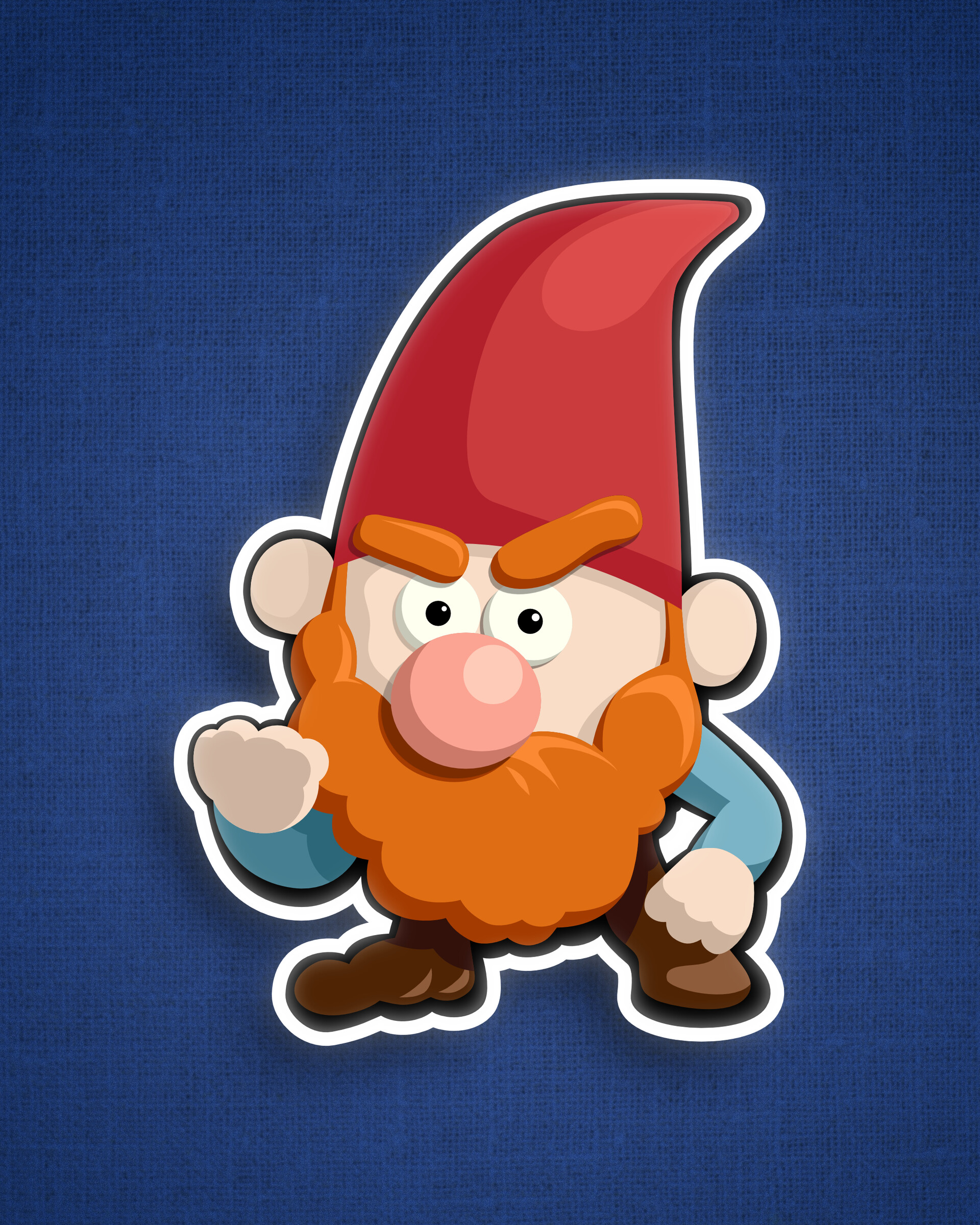 ArtStation - Logo Dwarf Mascot Sticker