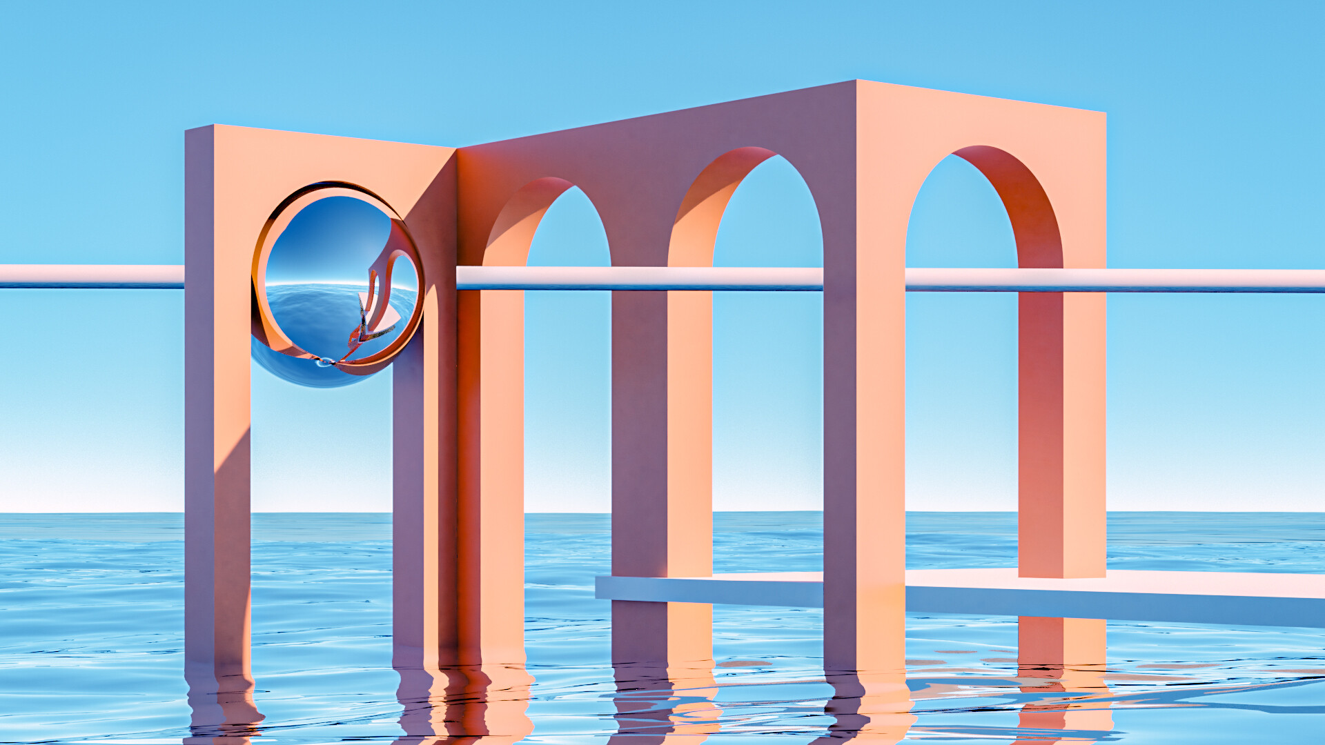 ArtStation - Abstract arc pier