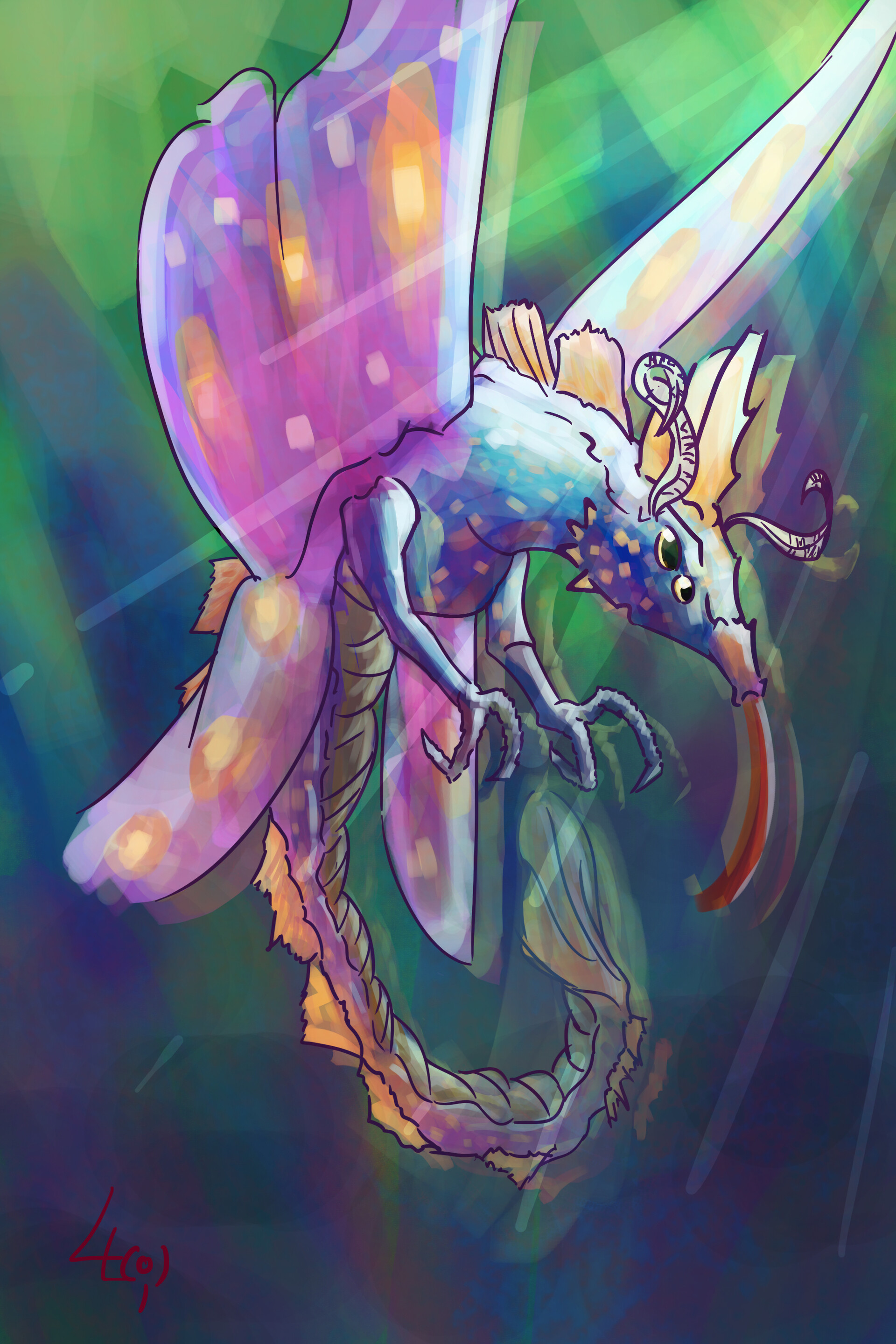 ArtStation - Butterfly Dragon
