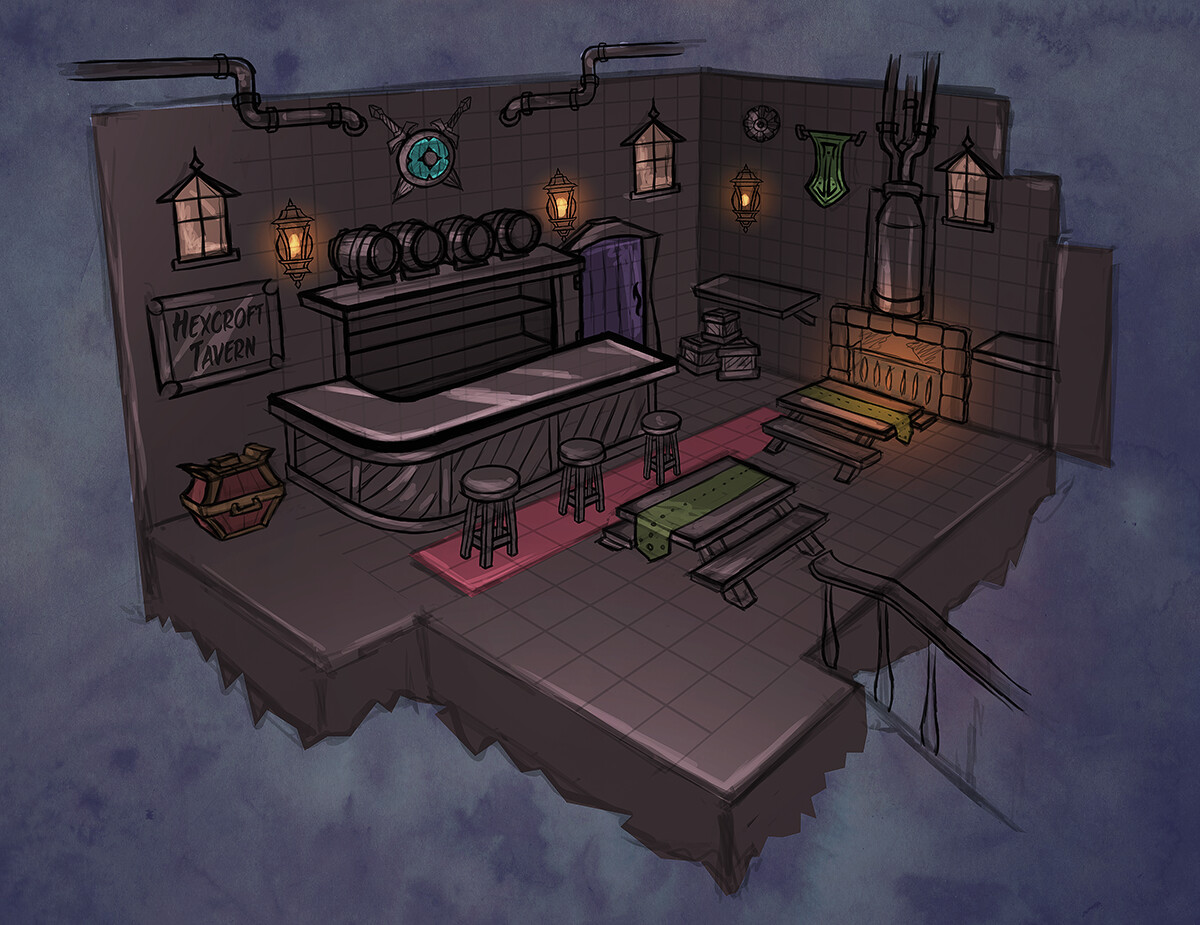 ArtStation - 2D blueprint for a pre-production asset