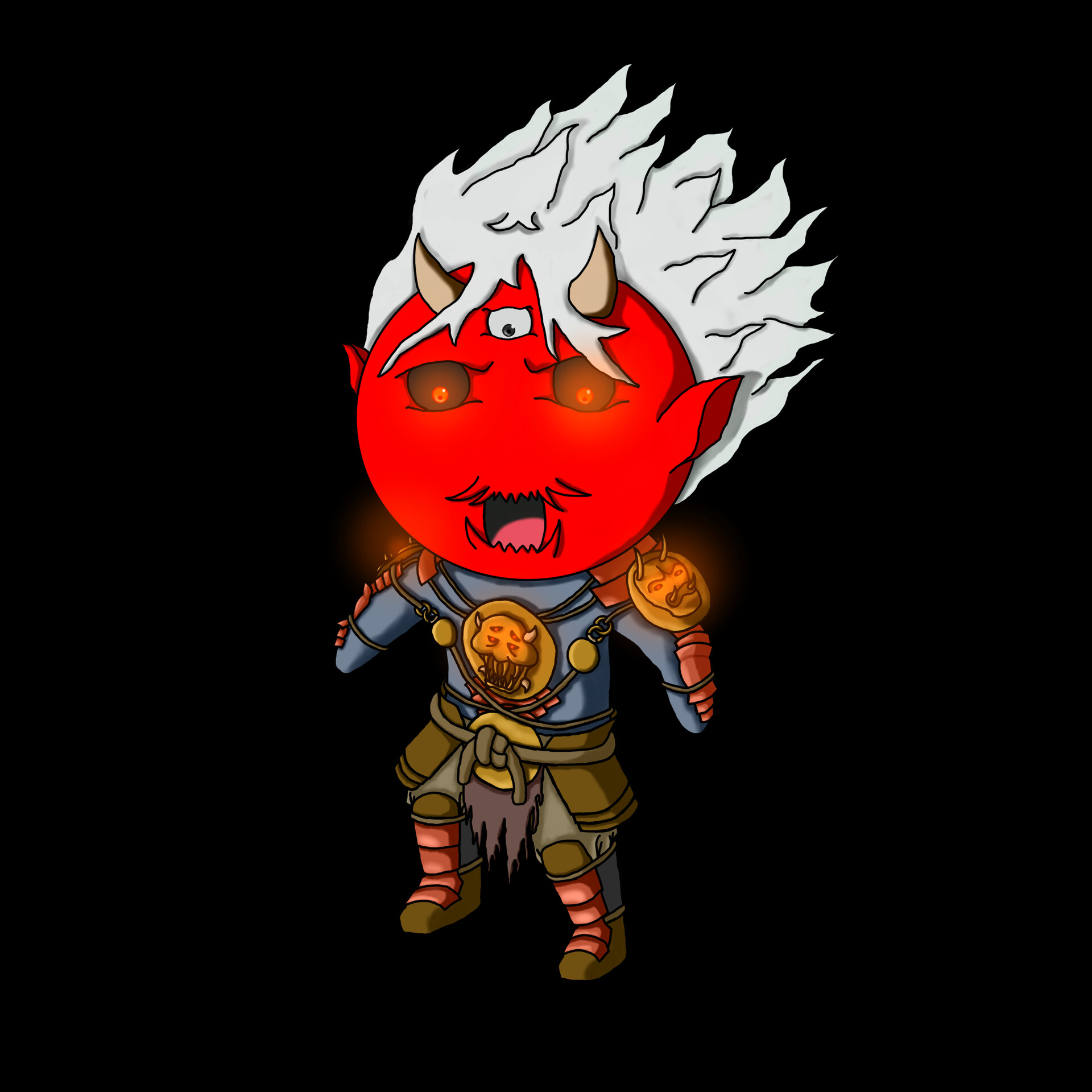 ArtStation - Chibi Oni (FromDeadByDaylgiht)