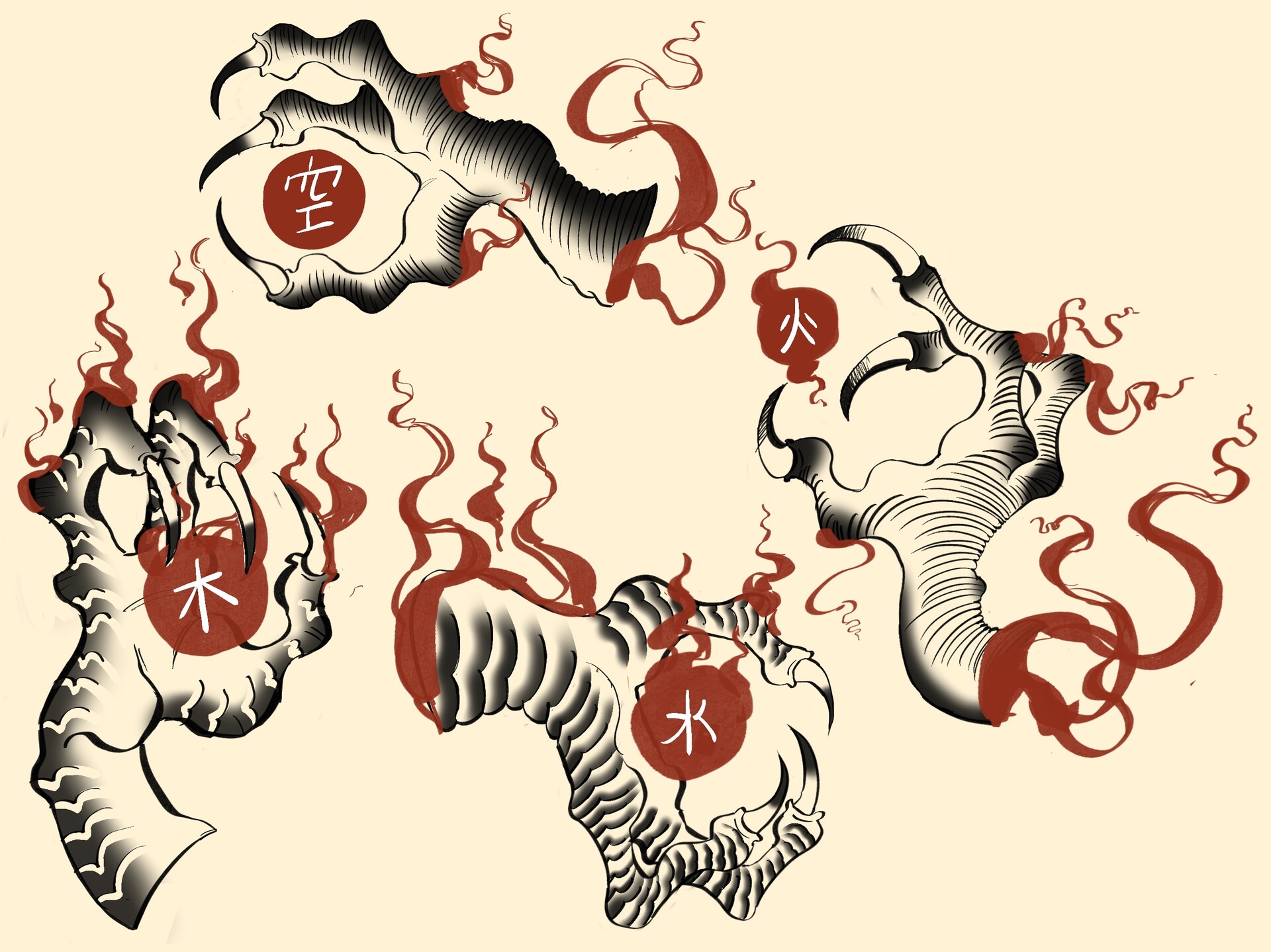 ArtStation - dragon? hands?