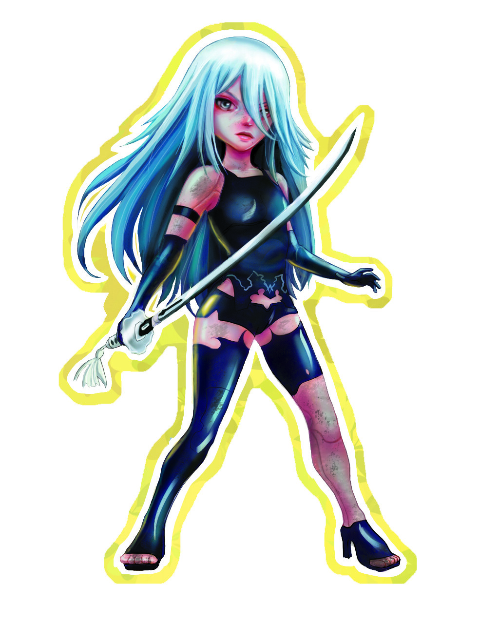 ArtStation - A2 chibi keychain