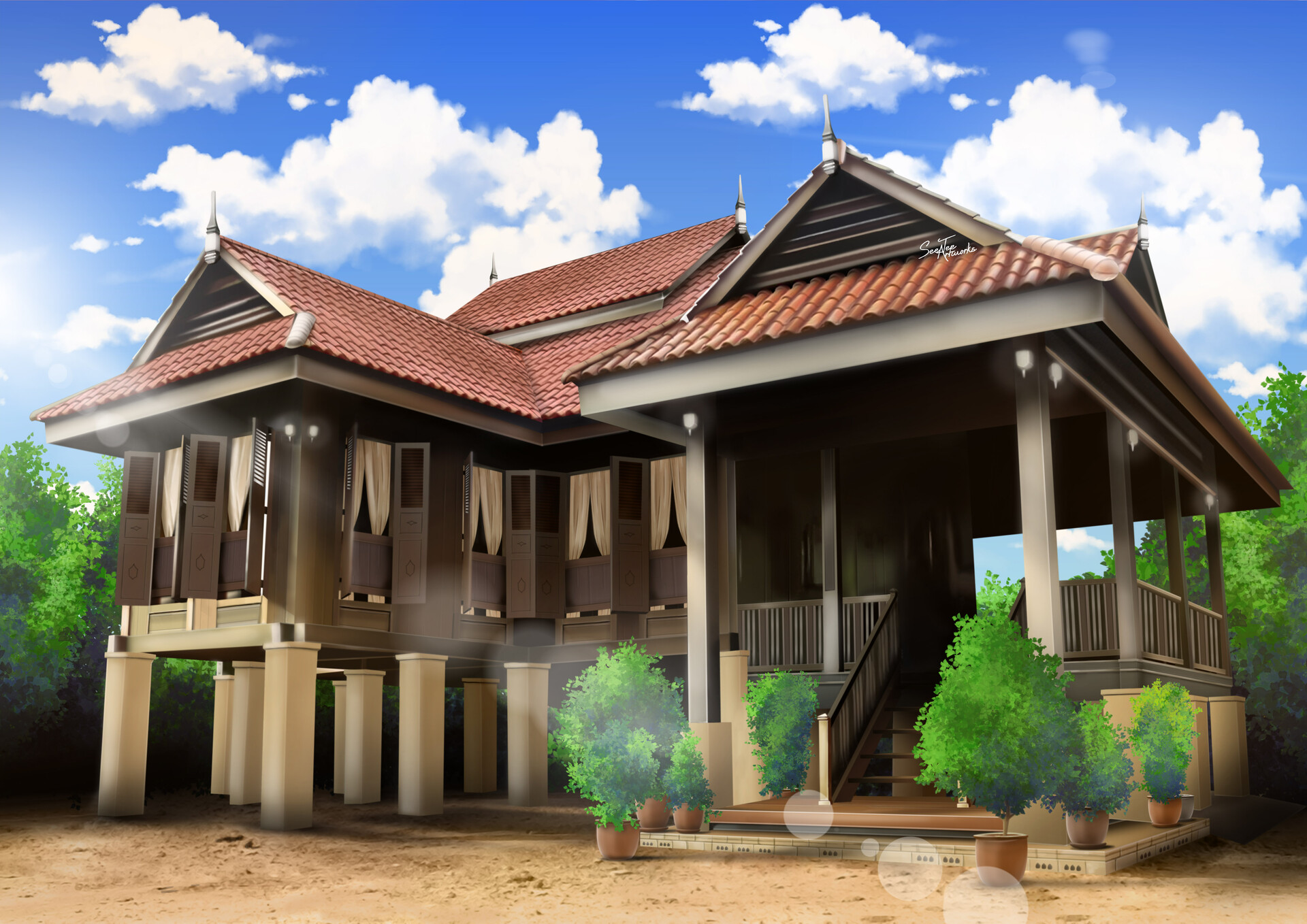 ArtStation - Rumah Kampung