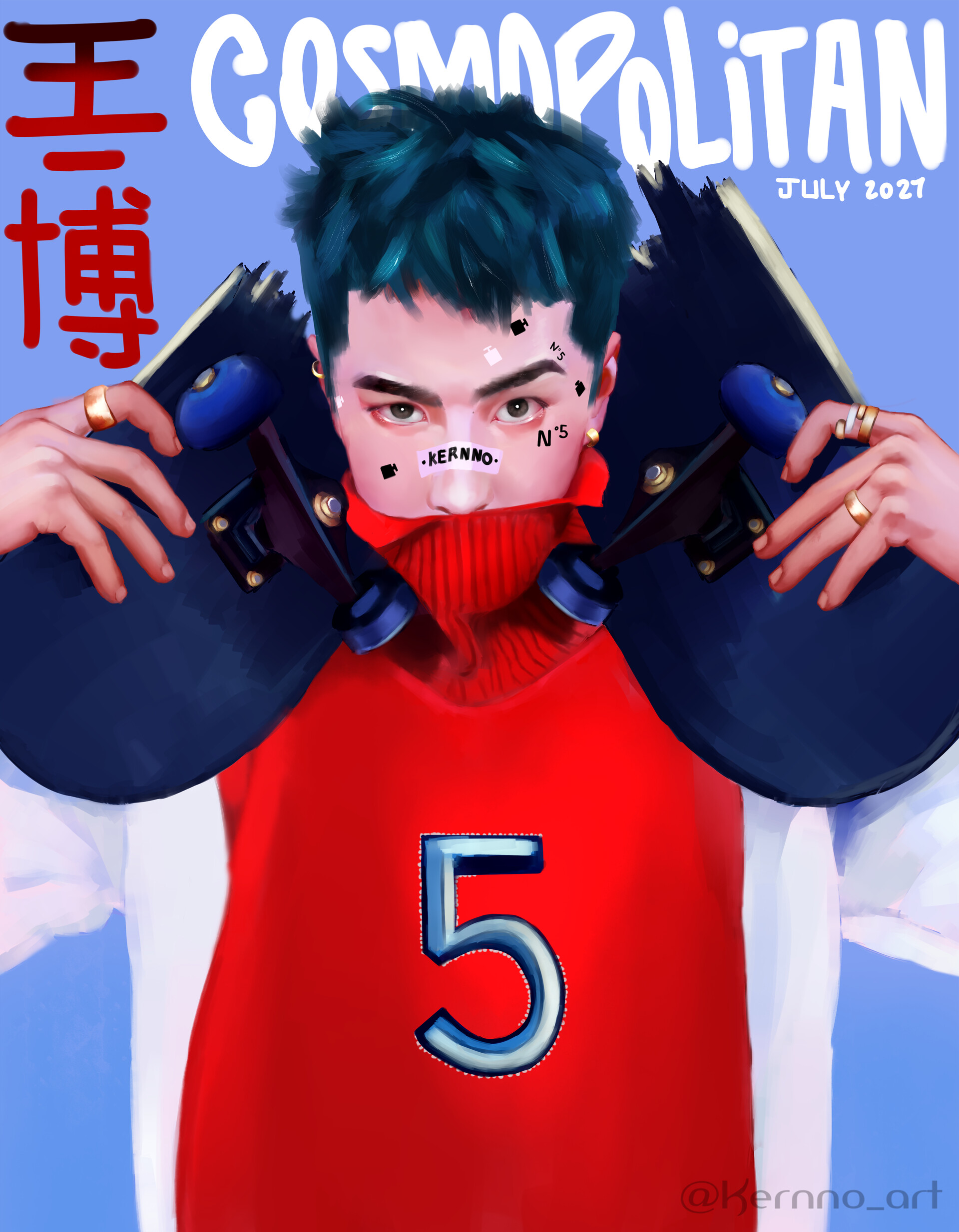 ArtStation - Skate Wang Yibo