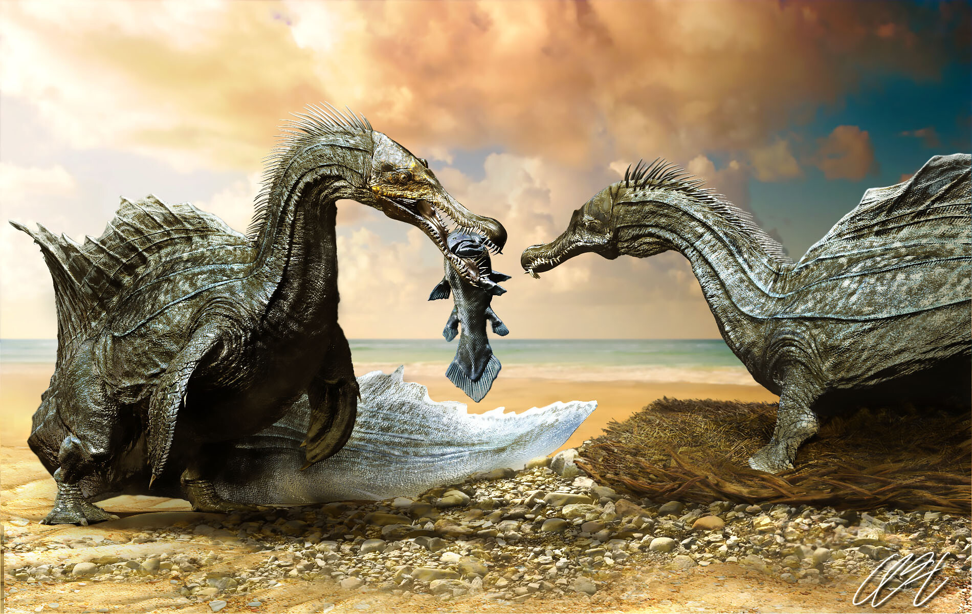 Adam Hulbert - Sea Spinosaur nest