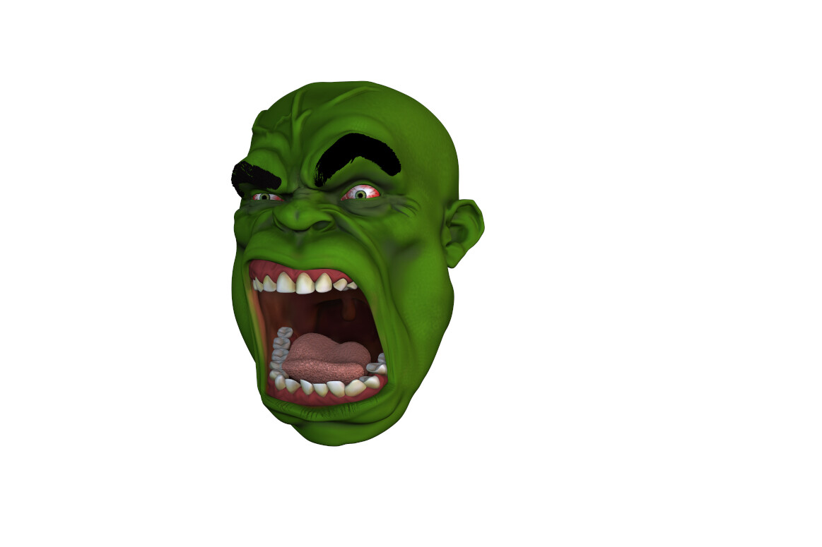 ArtStation - Incredible Hulk Head