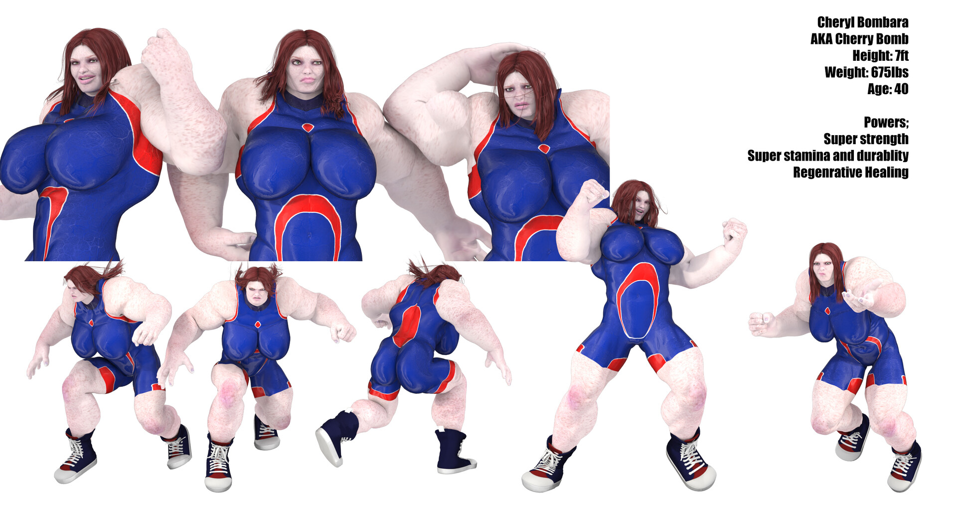 ArtStation - Cherry Bomb Character Sheet