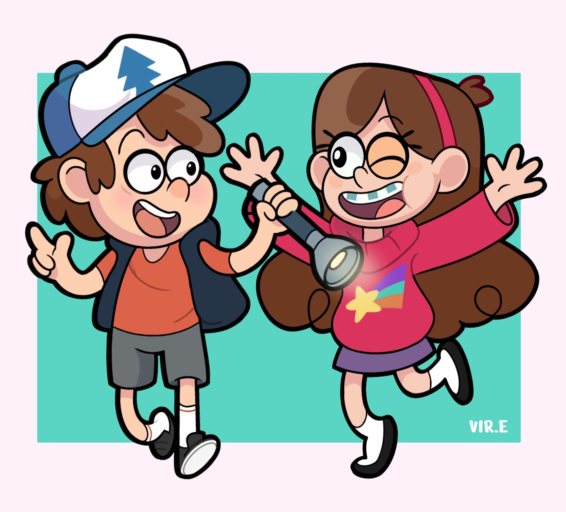 ArtStation - Dipper y Mabel Pines