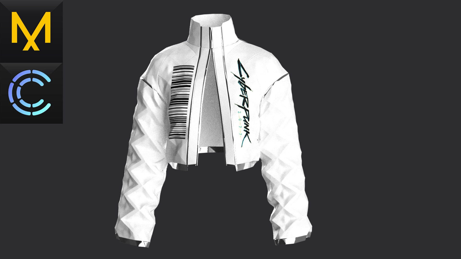 cyberpunk jacket white