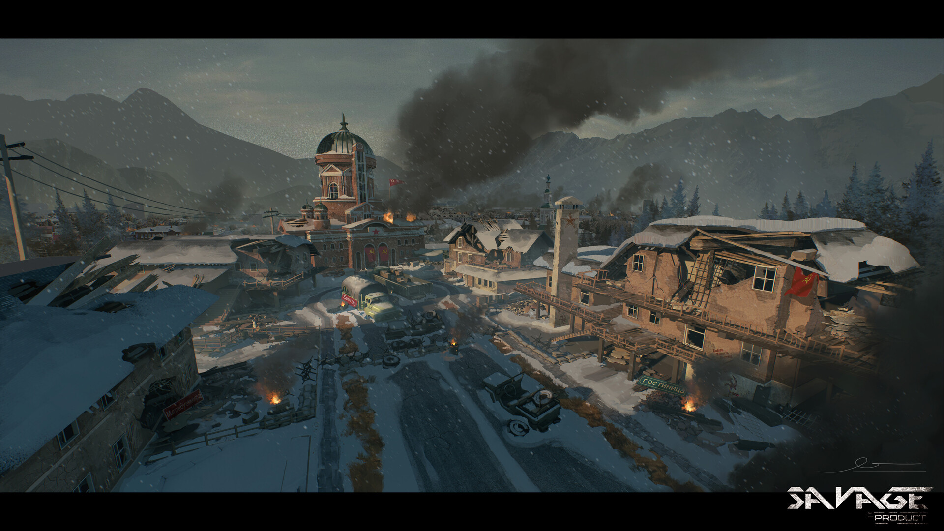 ArtStation - A SOVIET TOWN