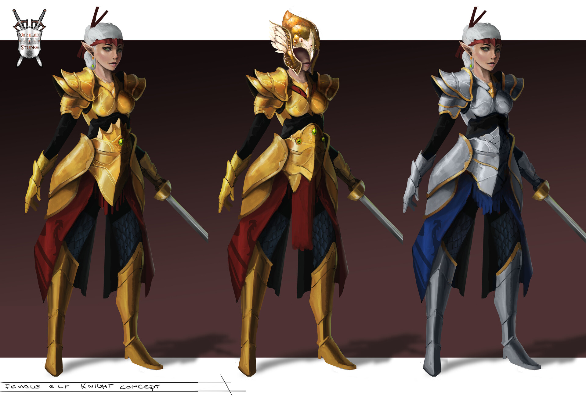 ArtStation - Warblades - High Elf Female Units