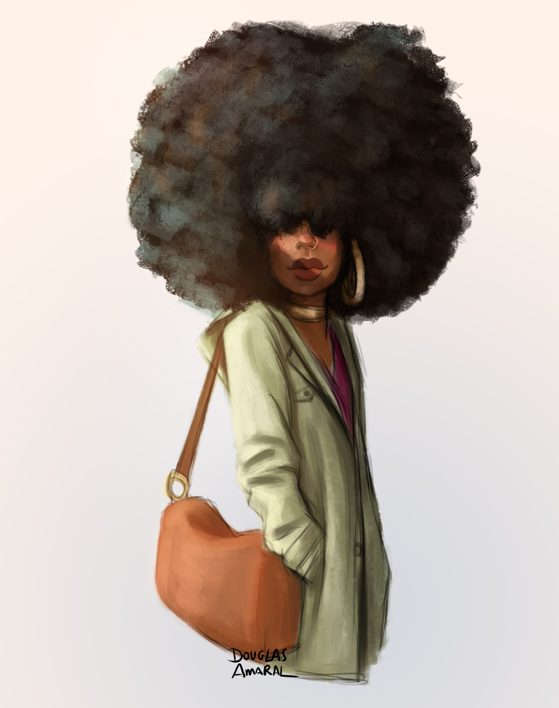 ArtStation - The one with the black power girl