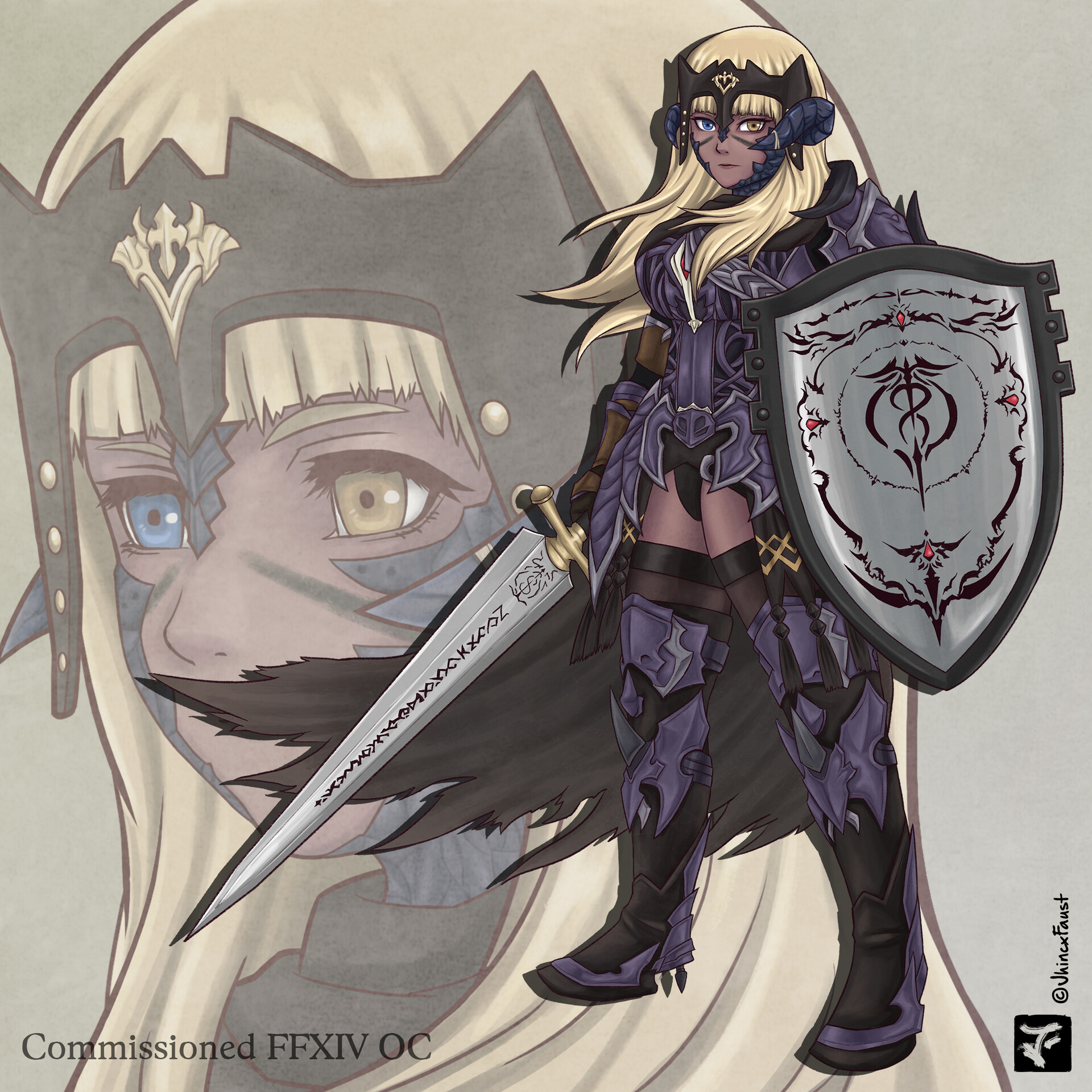 ArtStation - FFXIV Character Commissioned Art