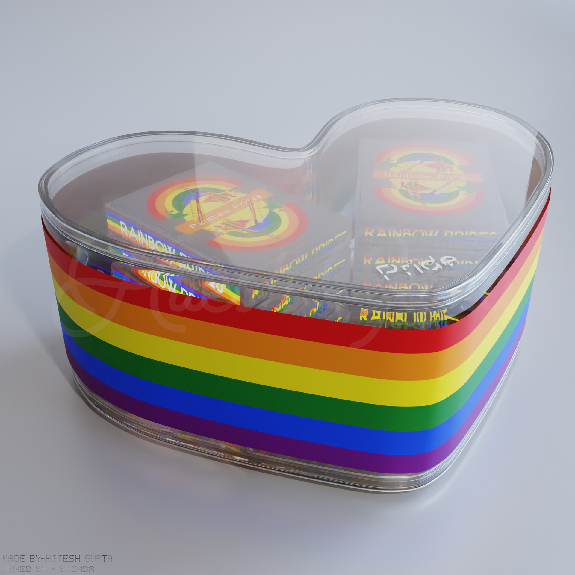 ArtStation - Rainbow themed acrylic box