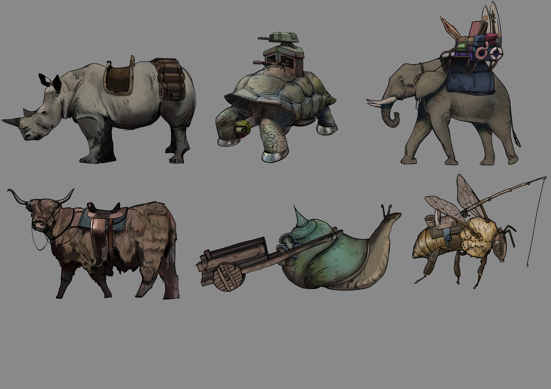 ArtStation - Creature designs